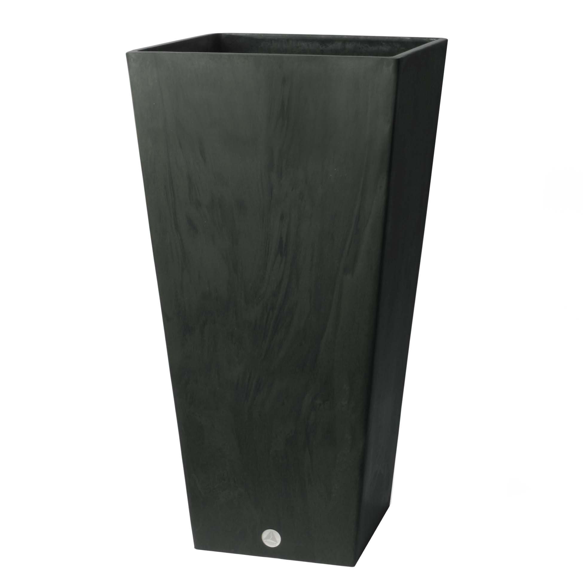 Algreen Valencia Square Taper Planter with Shelf - Shop Pots & Planters ...