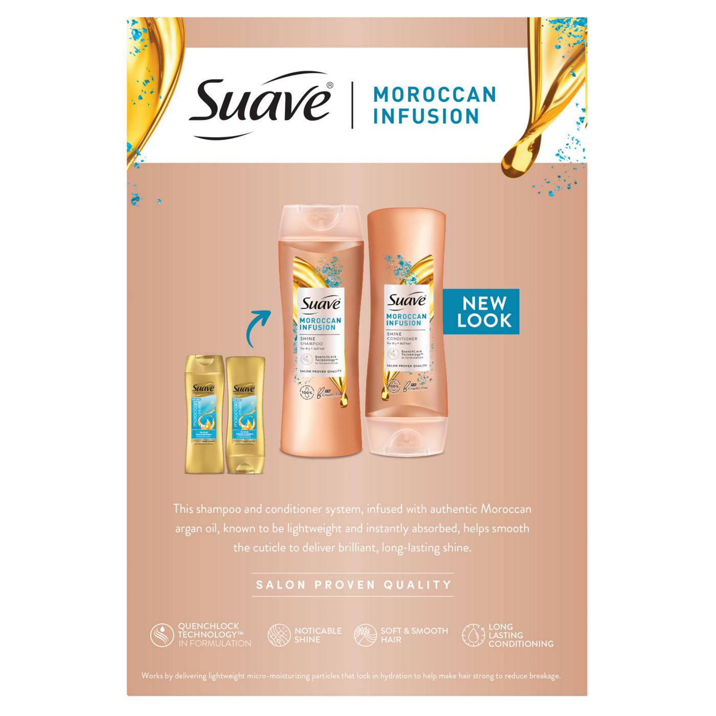 Suave Moroccan Oil Infusion Shine Shampoo and Conditoiner - Shop ...