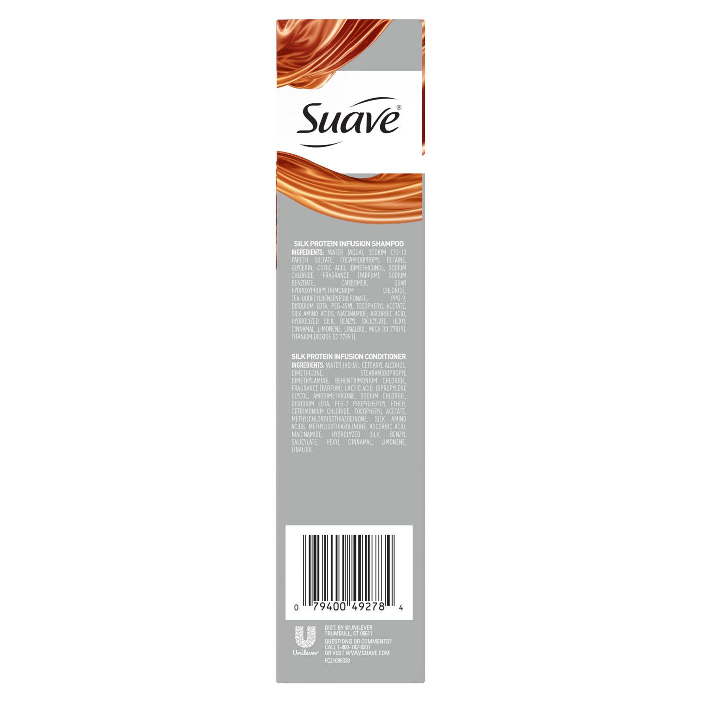 Suave Shampoo and Conditioner Silk Protein Infusion - Sleek & Smooth ...