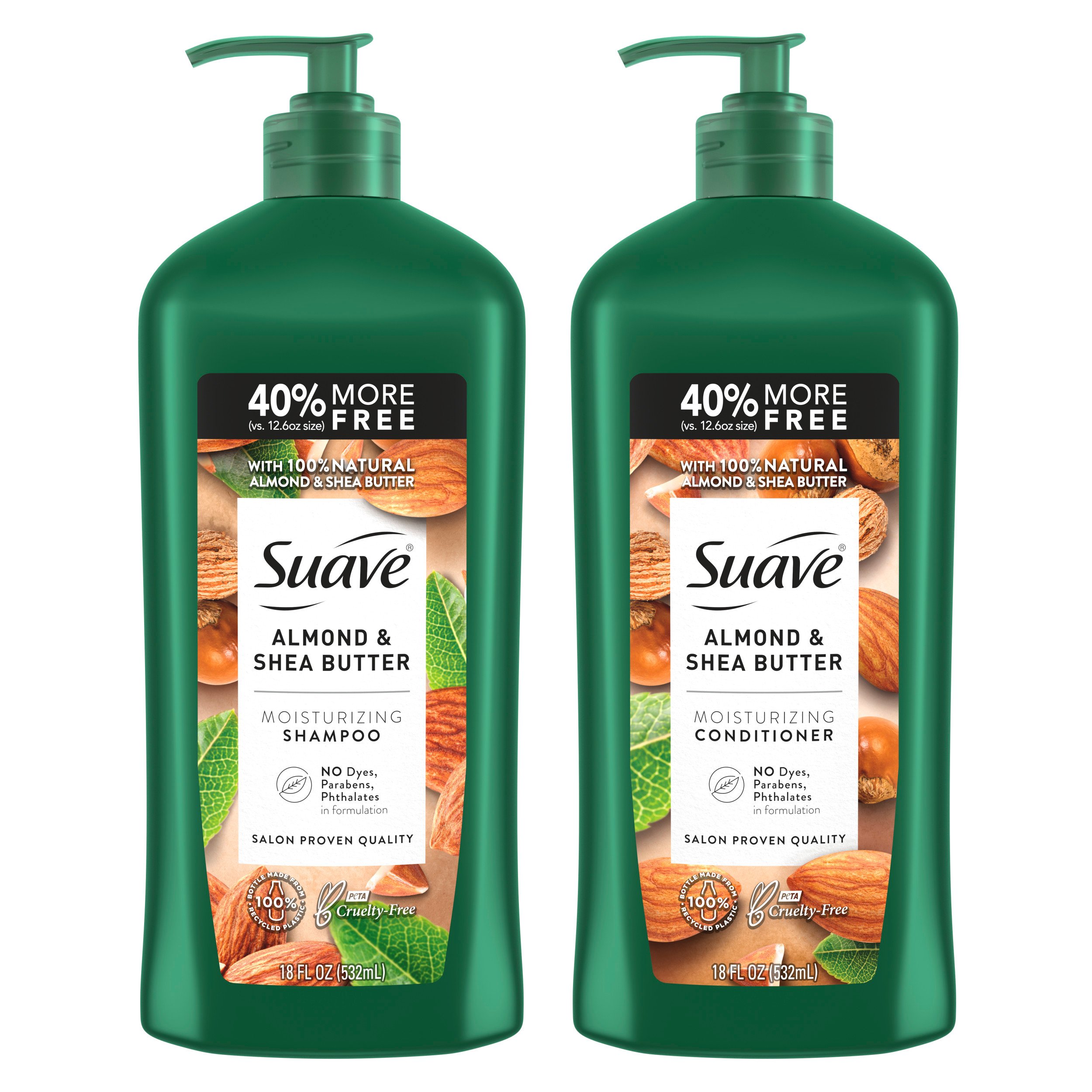 Suave Moisturizing Almond & Shea Butter Shampoo & Conditioner 2 pk ...
