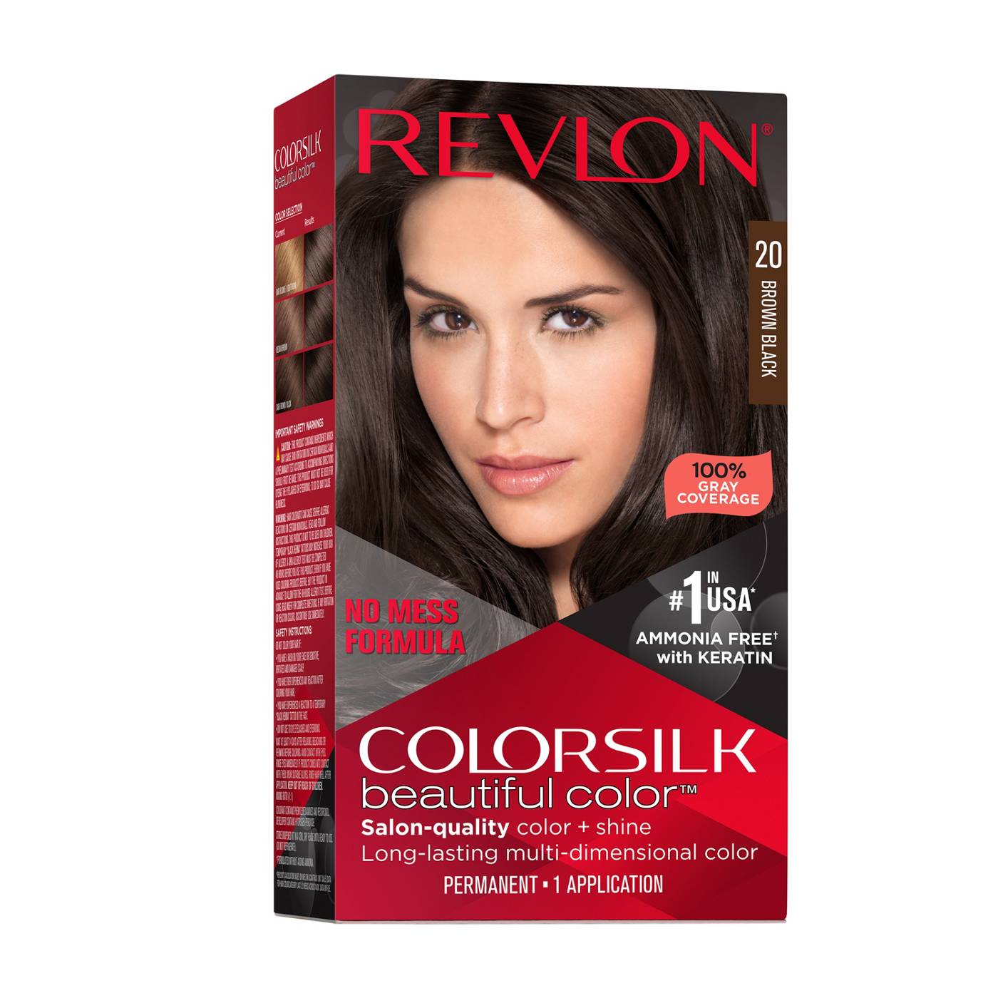 Revlon ColorSilk Hair Color - 20 Brown Black - Shop Hair color at H-E-B