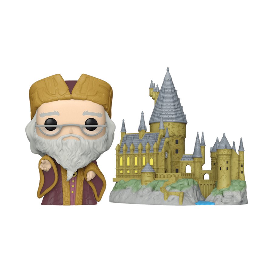 Funko Pop! Harry Potter Albus Dumbledore with Hogwarts Vinyl Figures ...