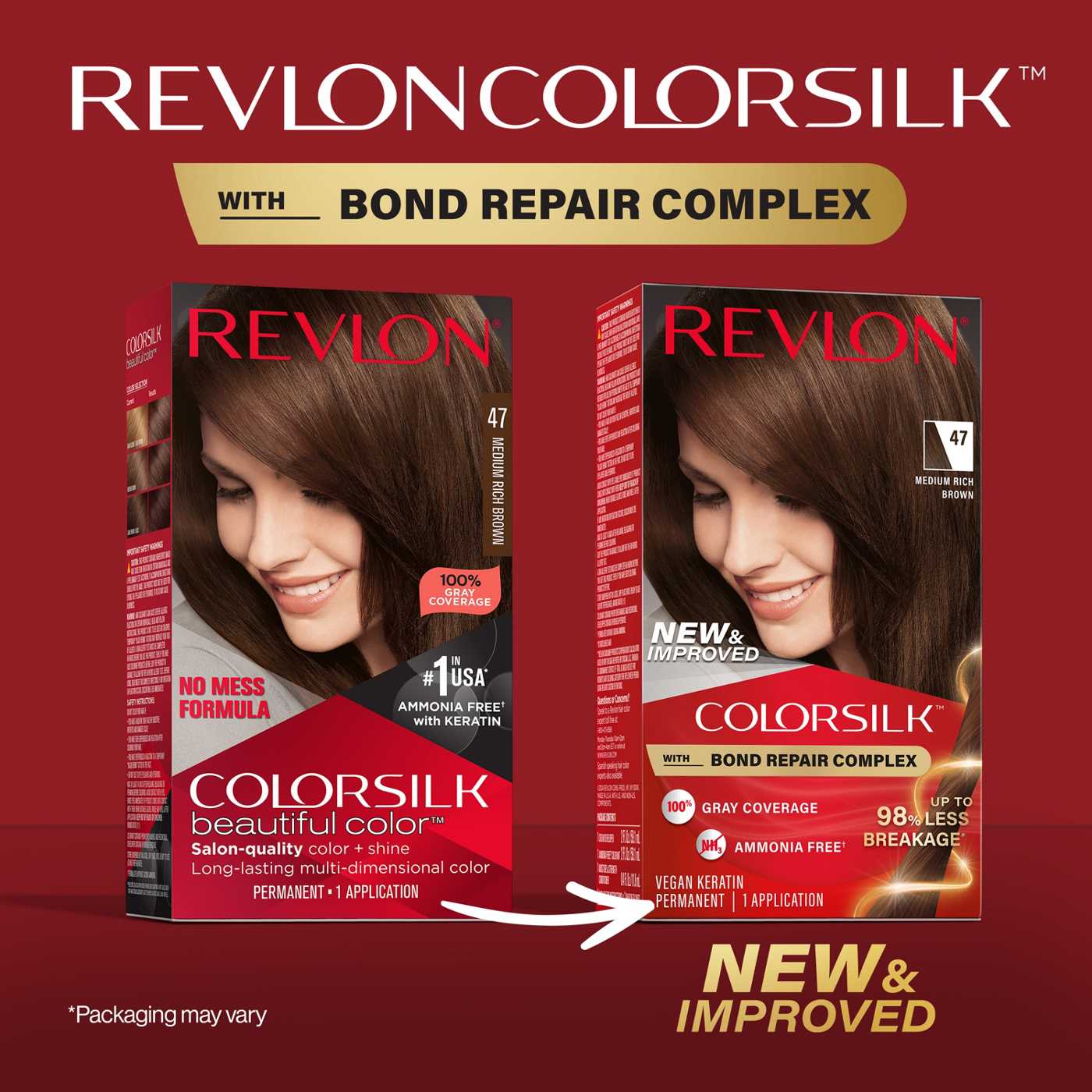 Revlon ColorSilk Hair Color - 47 Medium Rich Brown - Shop Hair color at ...