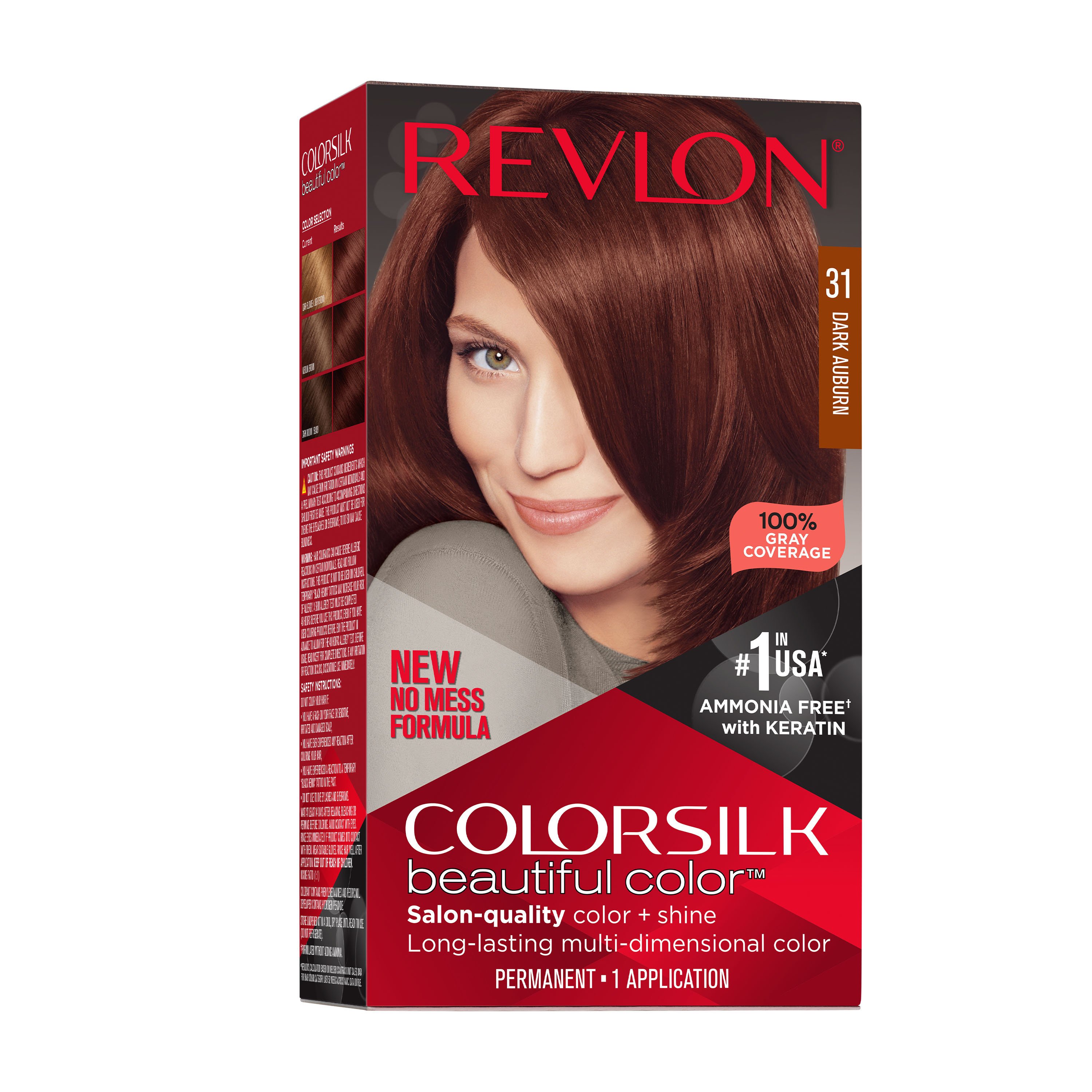 Revlon ColorSilk Hair Color - 31 Dark Auburn - Shop Hair color at H-E-B