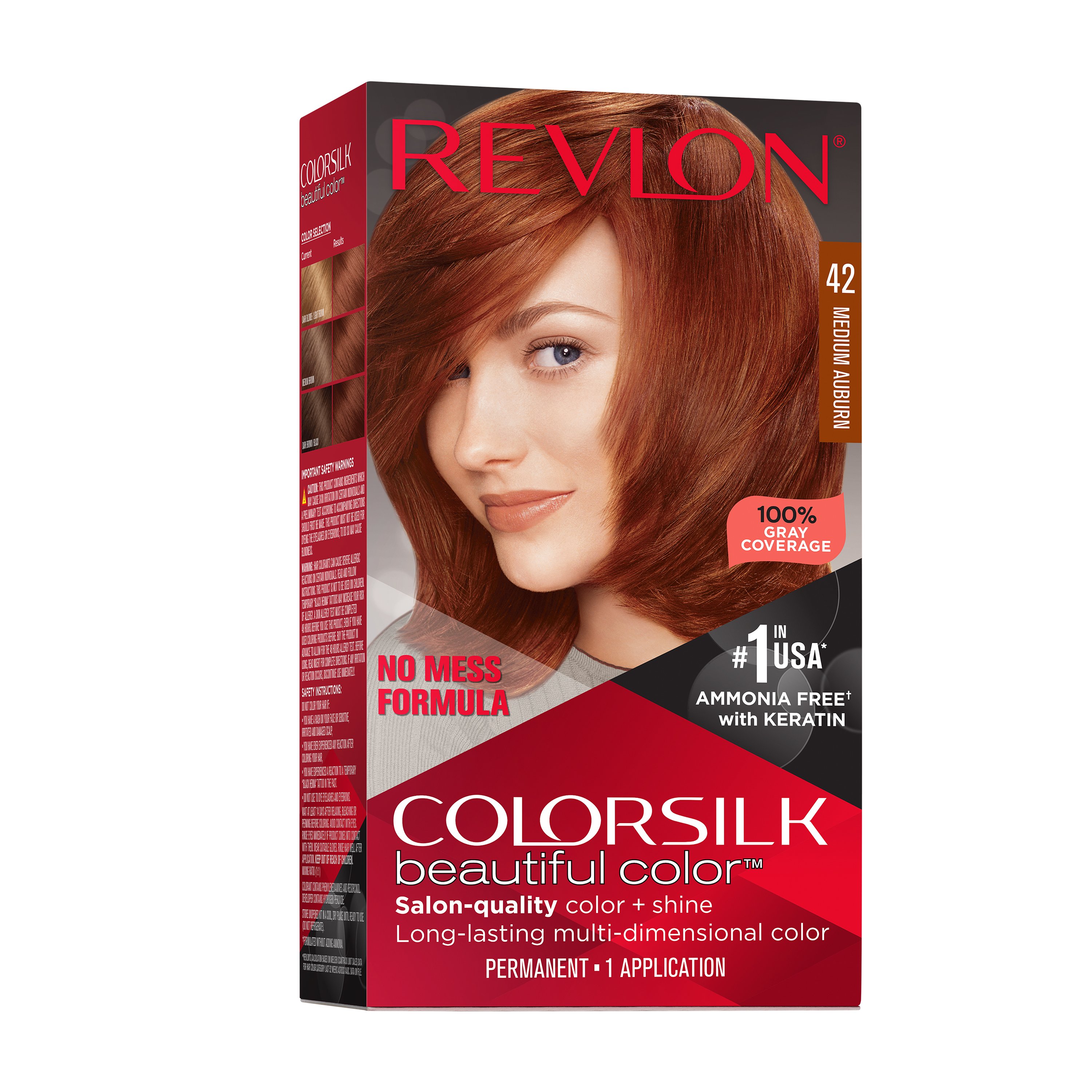 Revlon ColorSilk Hair Color - 42 Medium Auburn - Shop Hair color at H-E-B
