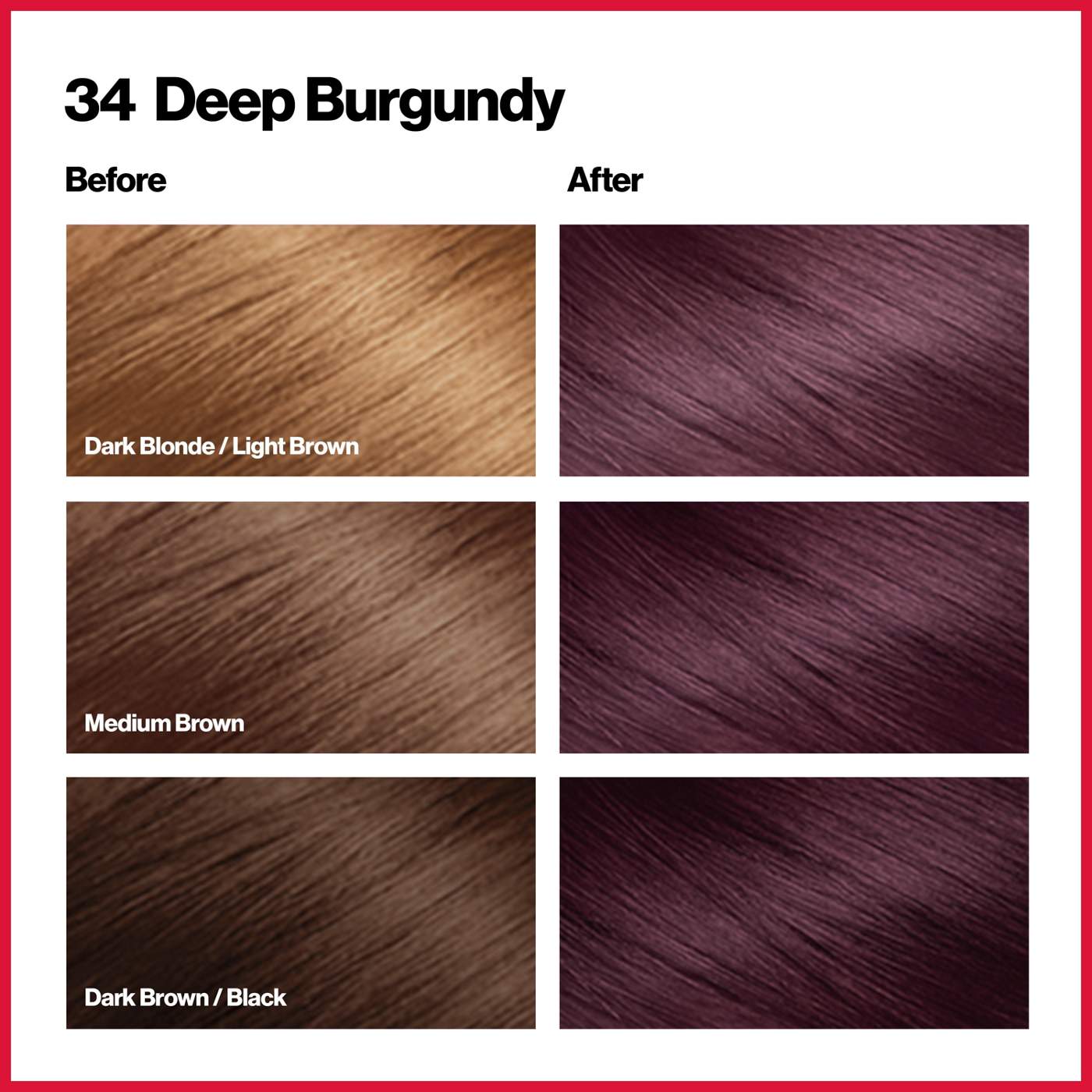 Revlon ColorSilk Hair Color - 34 Deep Burgundy - Shop Hair Color at H-E-B