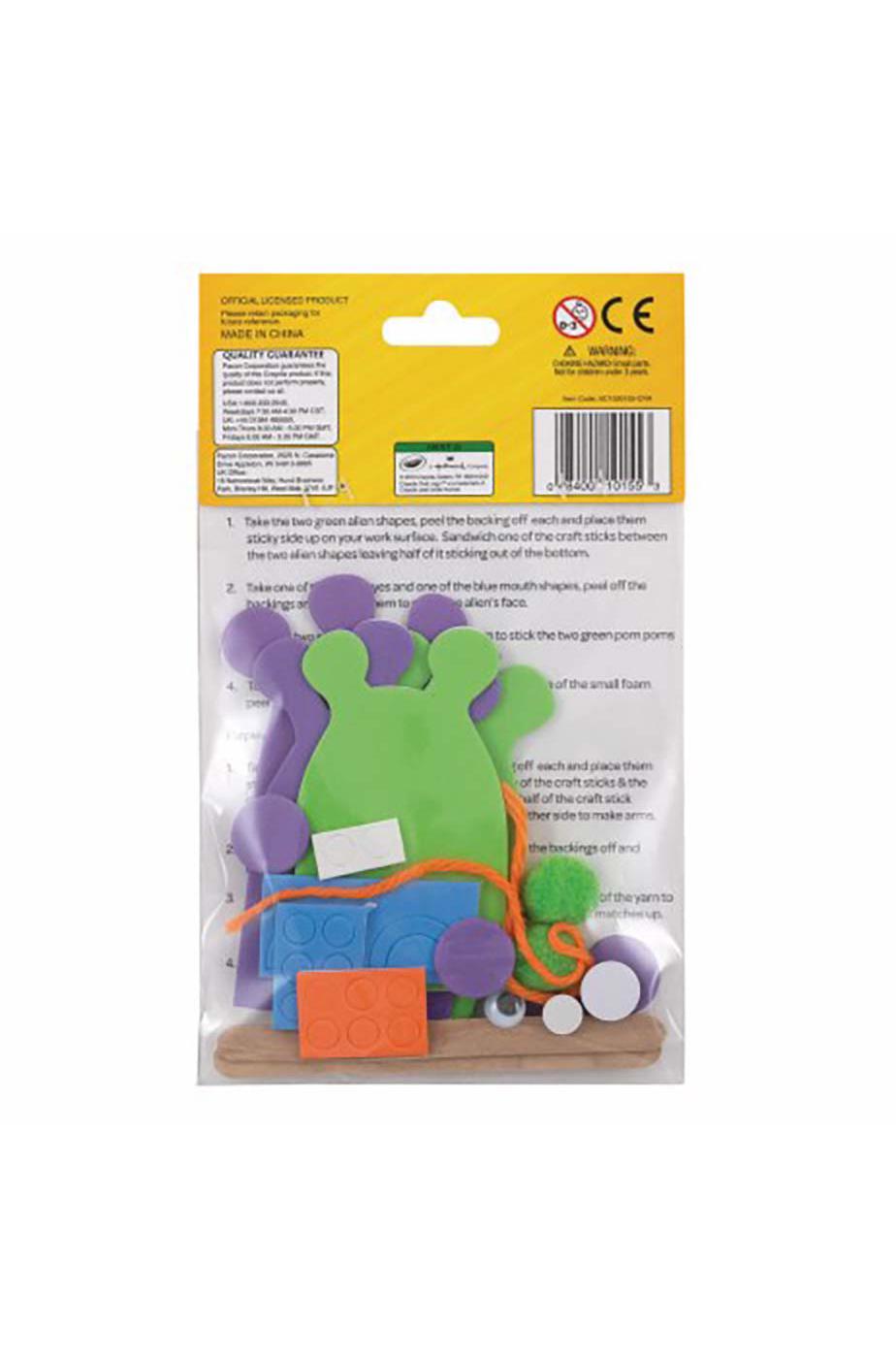 Crayola Alien Stick Puppets Craft Kit - Shop Kits at H-E-B