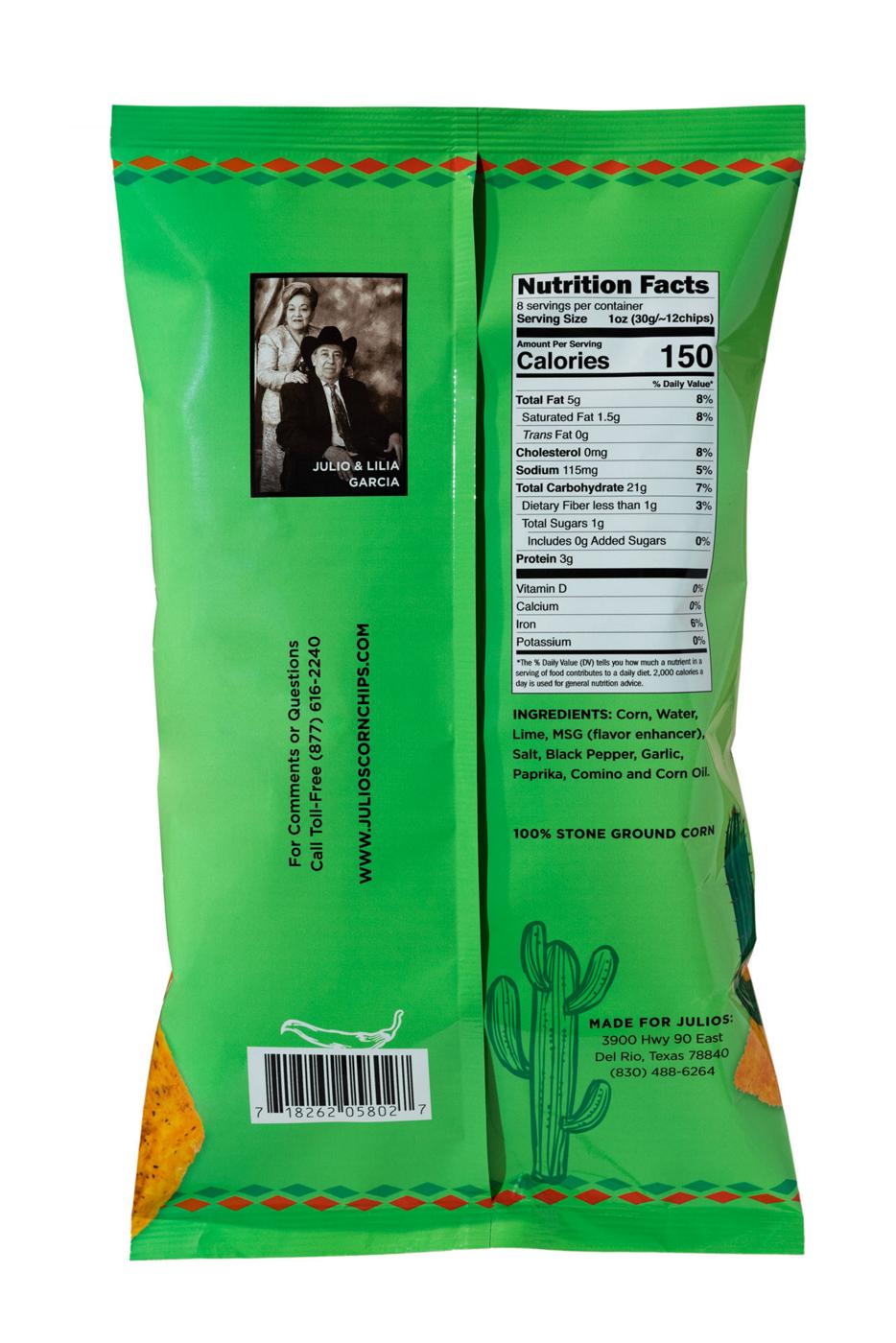 Julio's Zesty Chile Limon Corn Tortilla Chips - Shop Chips at H-E-B