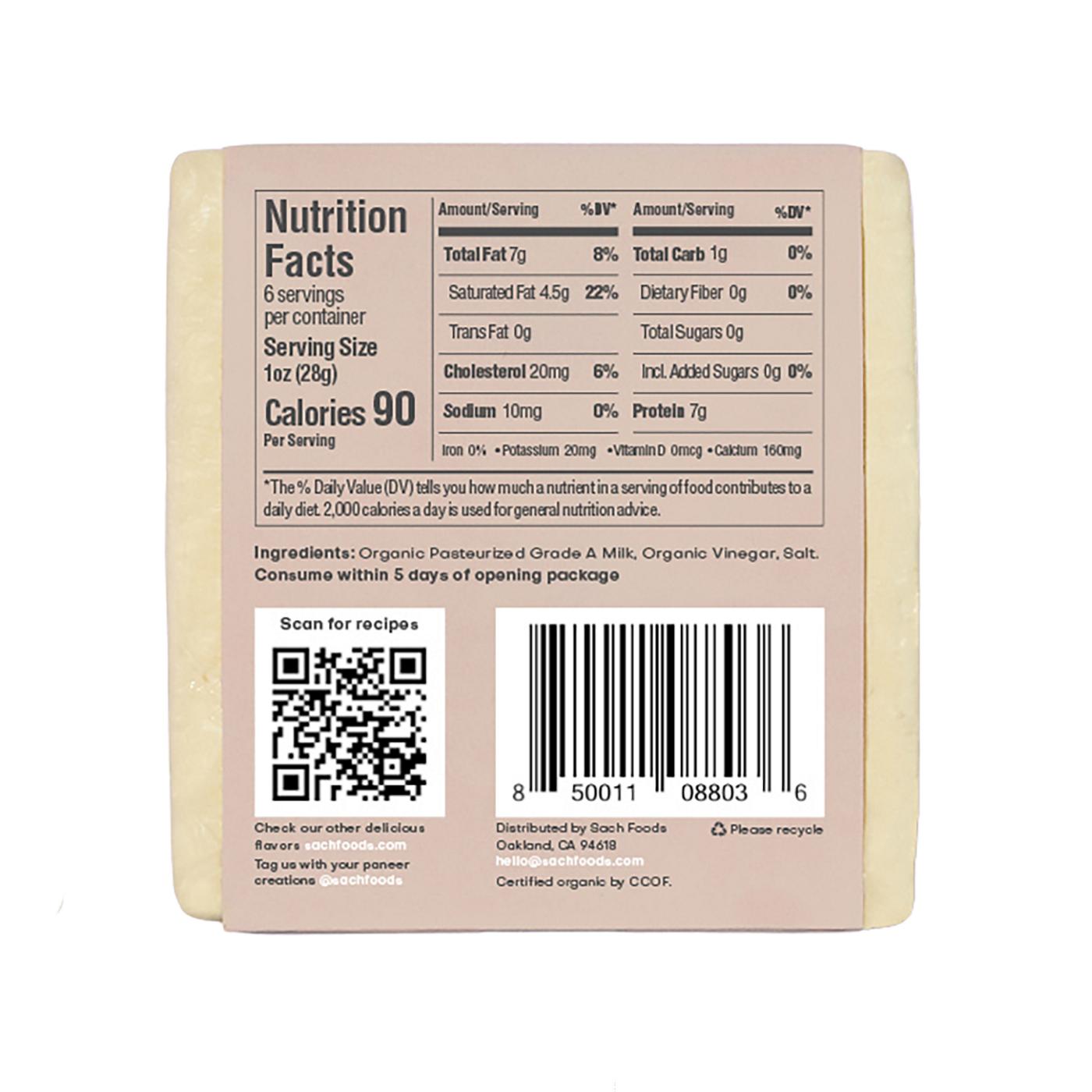 Sach Organic Paneer Cheese - Original - Shop Cheese at H-E-B