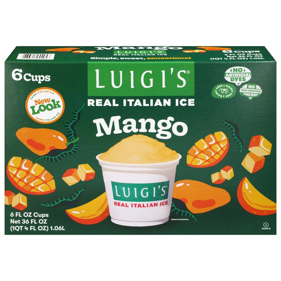 Luigi's Real Italian Ice Mango Cups - Shop Ice Cream & Treats at H-E-B