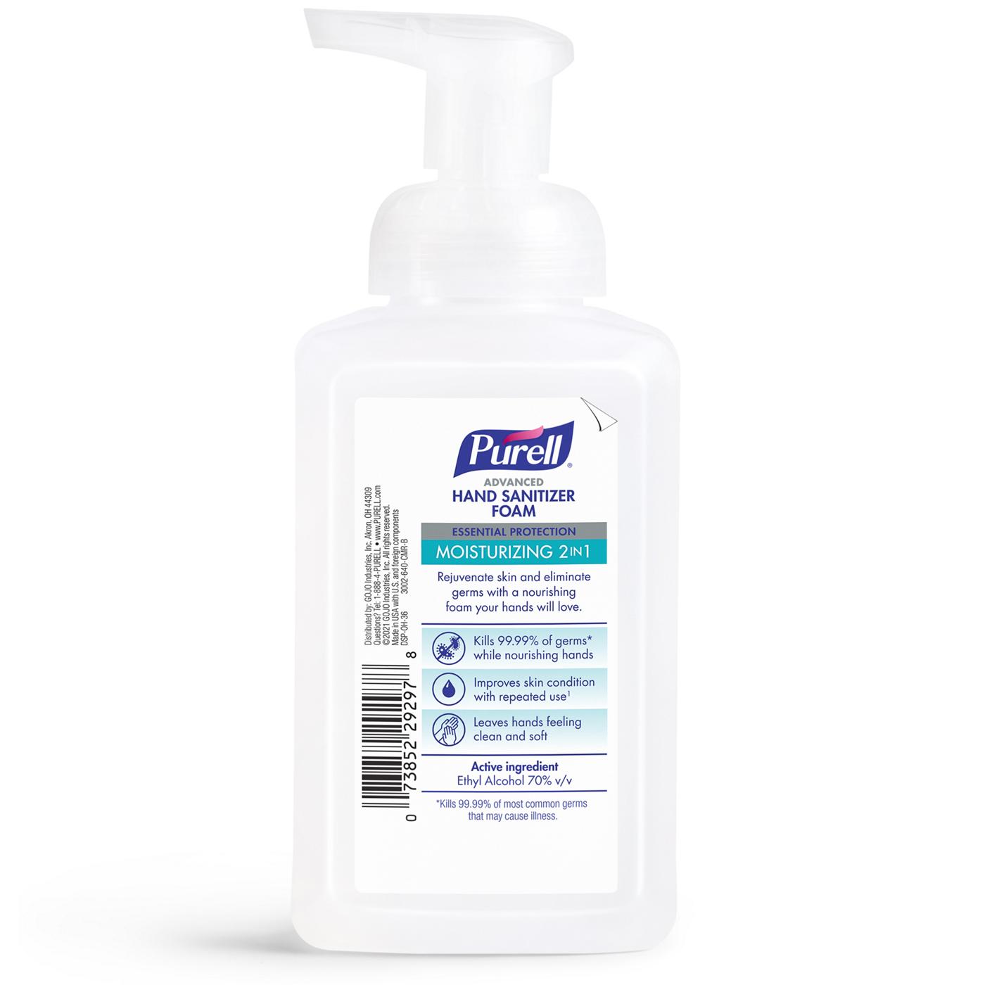 Purell Advanced Moisturizing 2 in 1 Hand Sanitizer Foam - Shop Hand ...