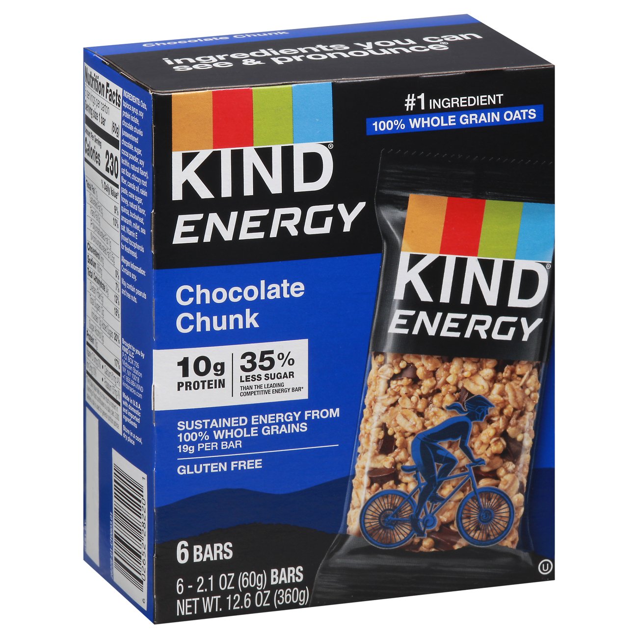 Kind Energy Chocolate Chunk Bars - Shop Granola & snack bars at H-E-B
