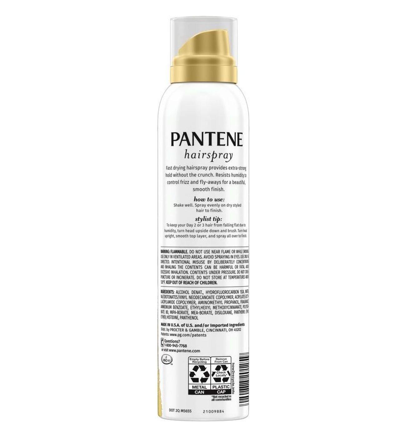 Pantene Pro-V Extra Strong Hold Alcohol Free Level 5 Hair Spray - Shop ...