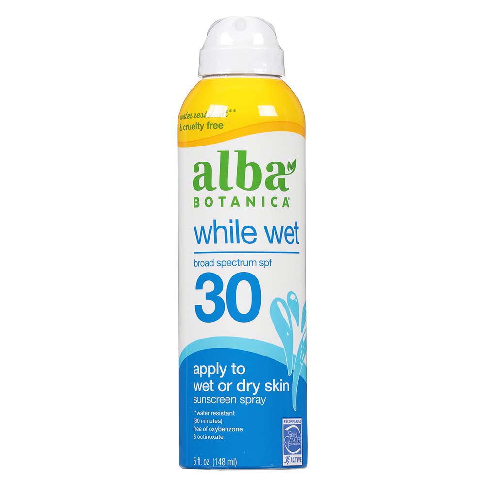 Alba Botanica While Wet Sunscreen Spray - SPF 30 - Shop Sunscreen ...