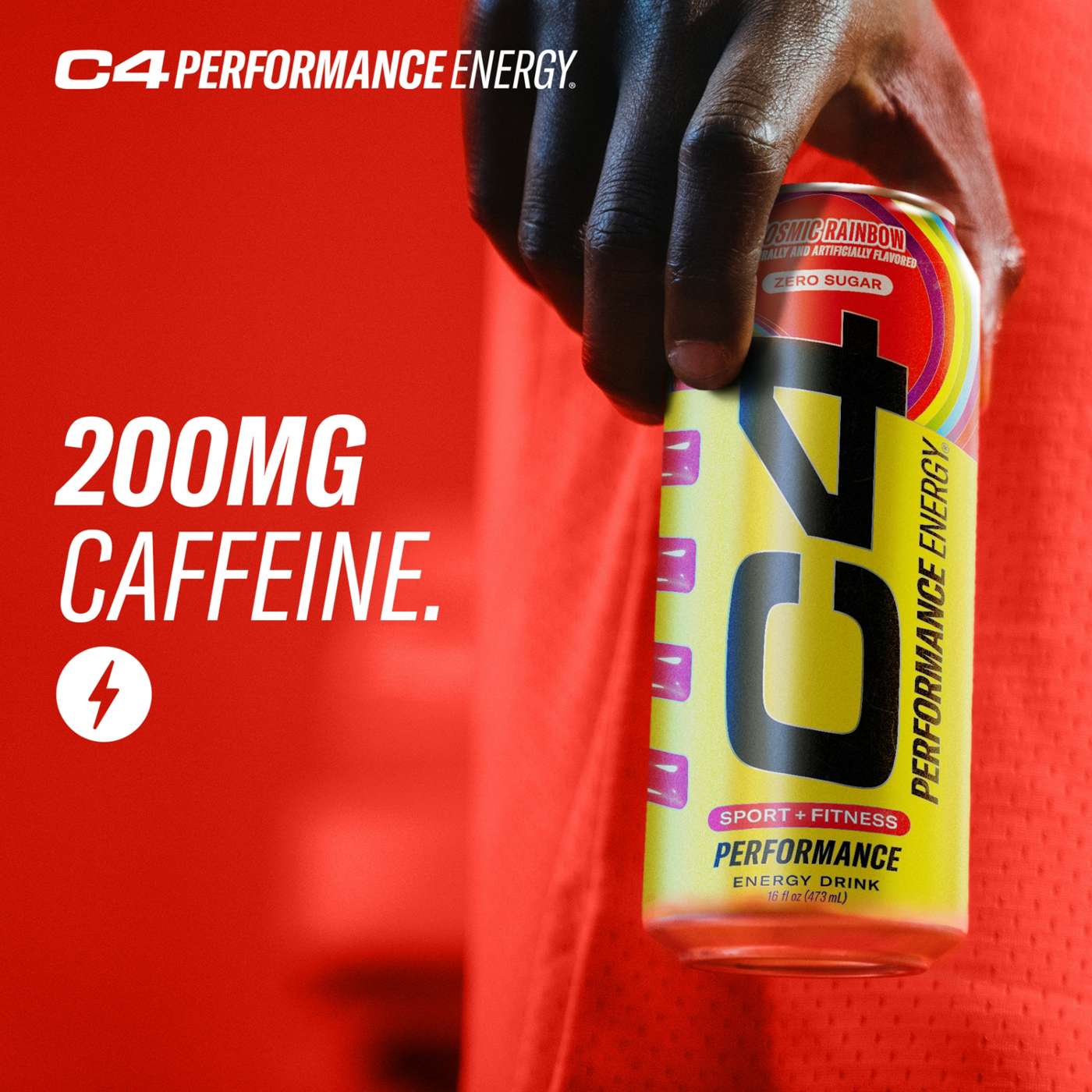 C4 Performance Zero Sugar Energy Drink - Cosmic Rainbow - Shop Sports & energy drinks at H-E-B
