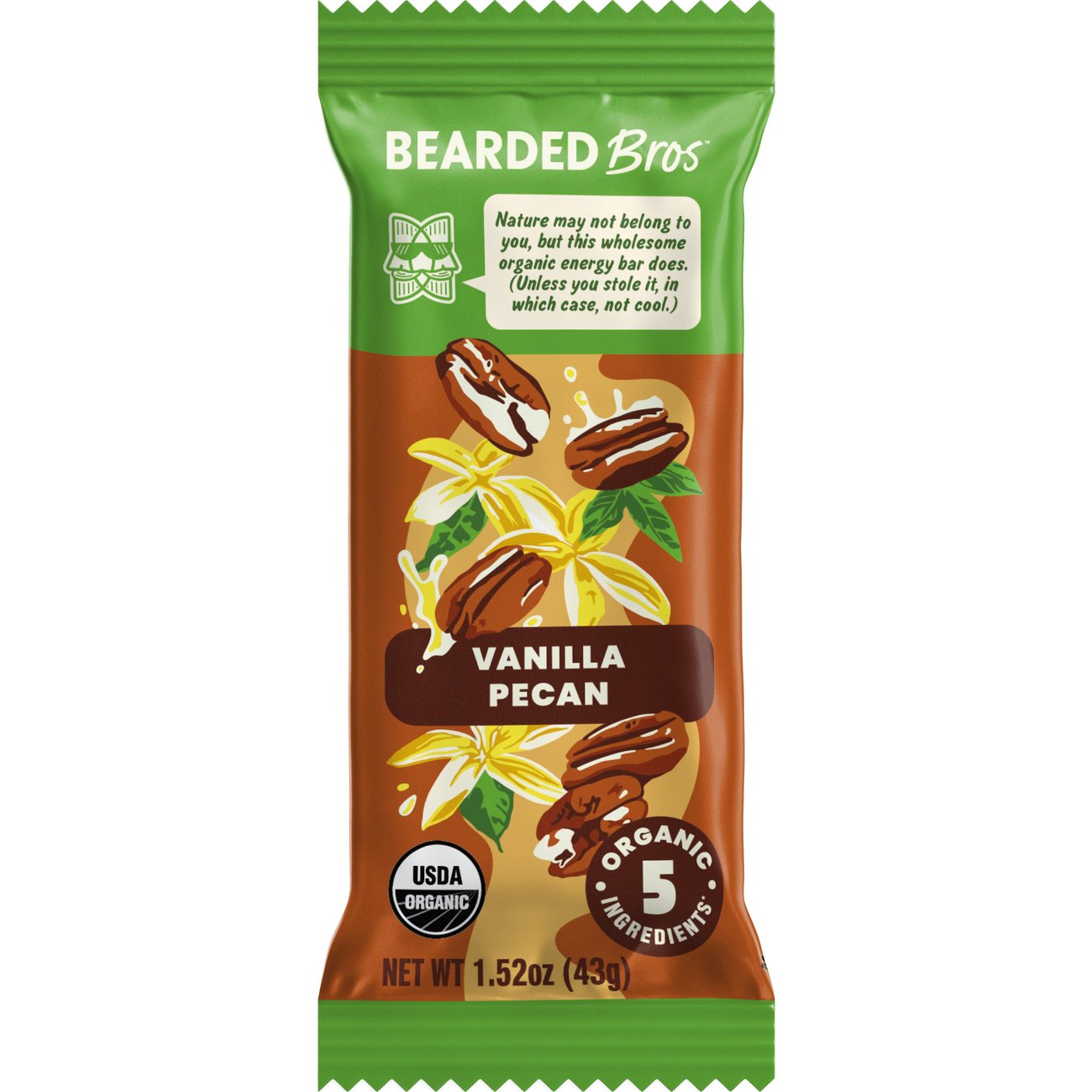 Bearded Brothers Vanilla Pecan Food Bar - Shop Snacks & Candy at H-E-B
