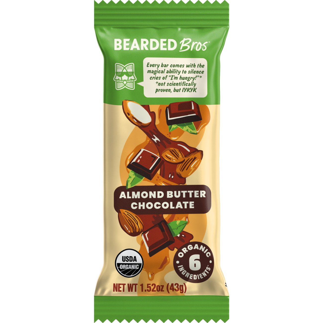 Bearded Brothers Almond Butter Chocolate Food Bar - Shop Snacks & Candy ...