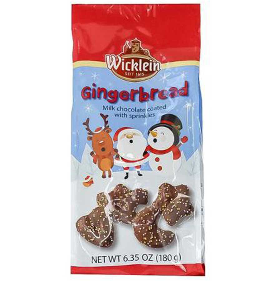 Wicklein Milk Chocolate Dipped Gingerbread Cookies, 6.1 oz | Central ...