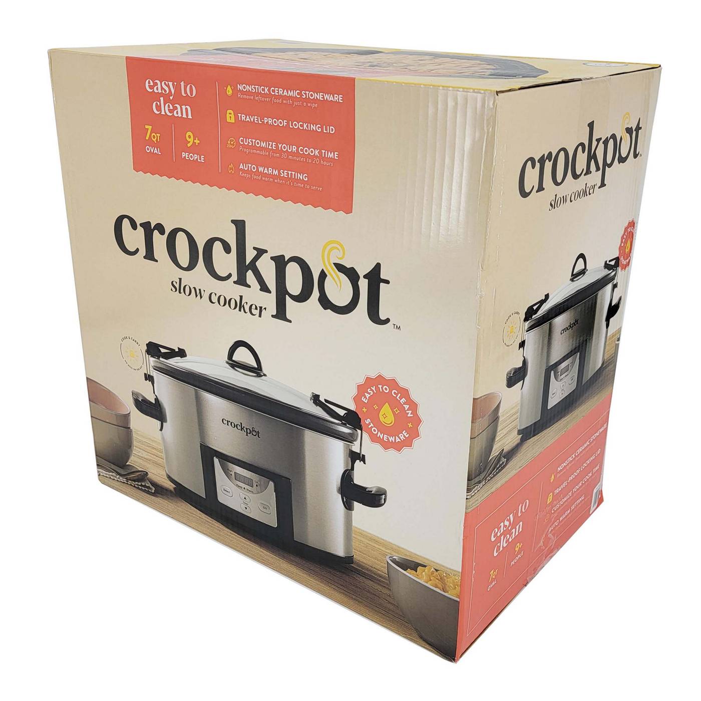 Crock Pot Cook & Carry Stainless Steel Programmable Slow Cooker - Shop ...