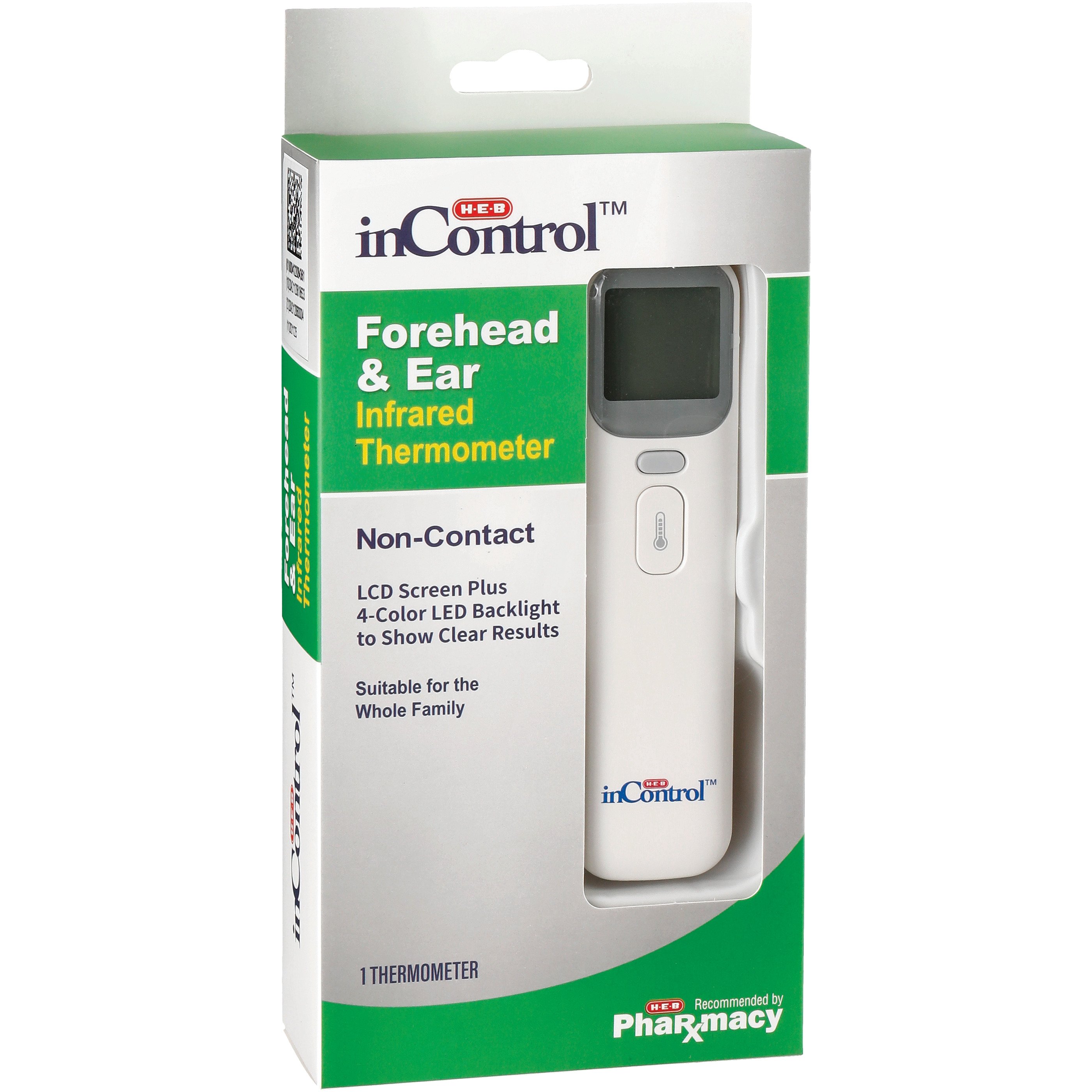 H-E-B inControl Forehead & Ear Infrared Thermometer - Shop Thermometers ...