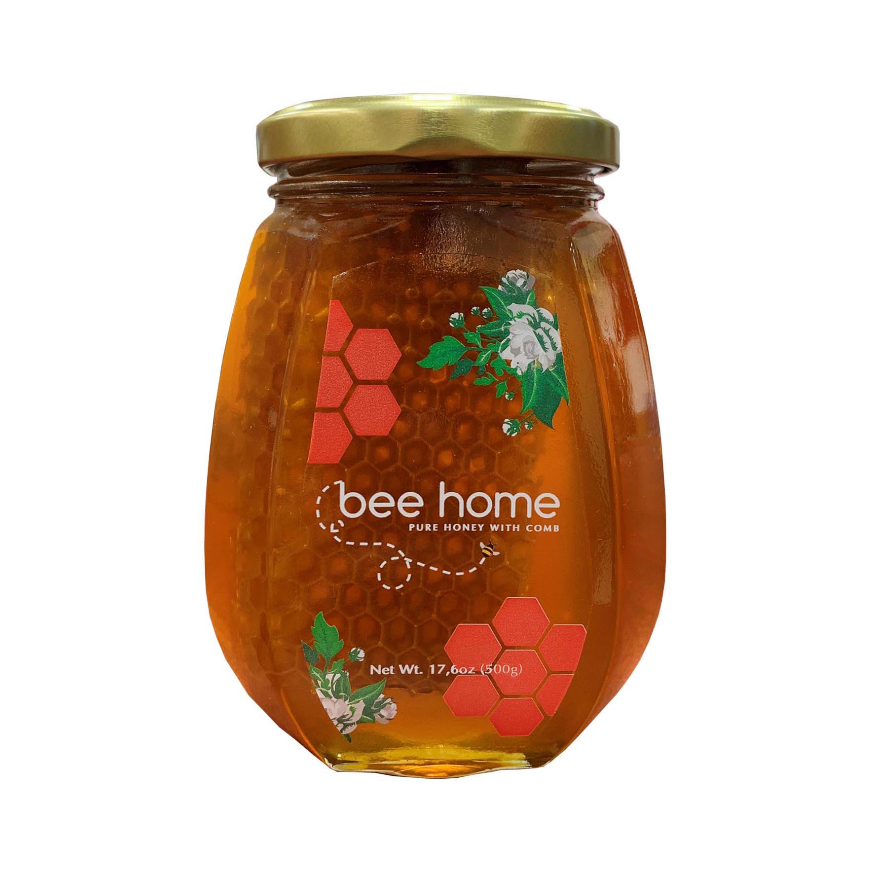 Bee Home Pure Honey with Comb - Shop Honey at H-E-B