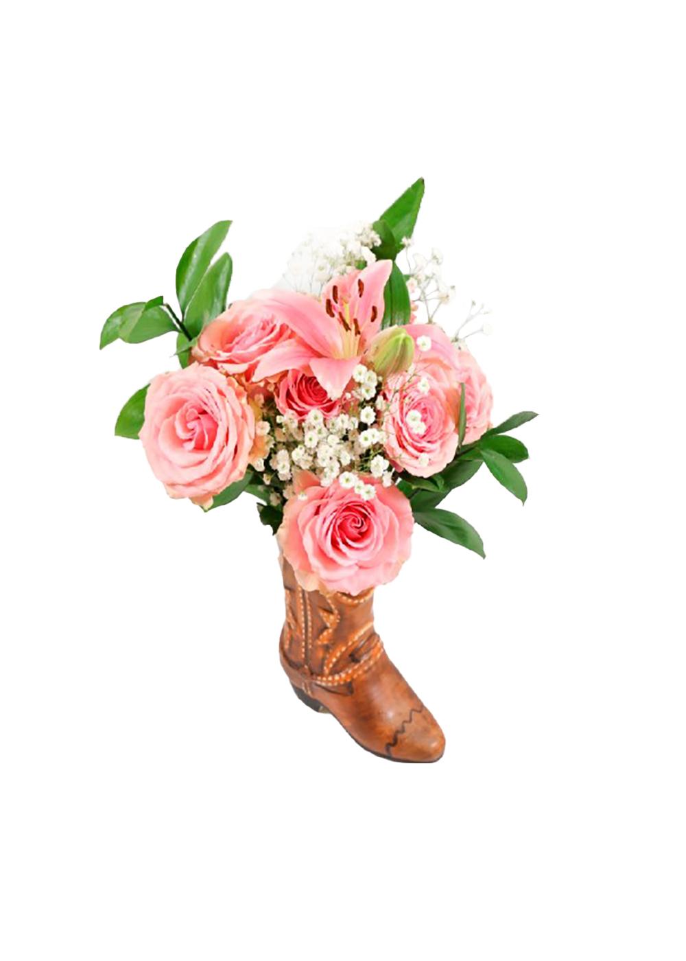 BLOOMS by H-E-B Kickin It Up Boot Flower Arrangement - Shop Flowers ...