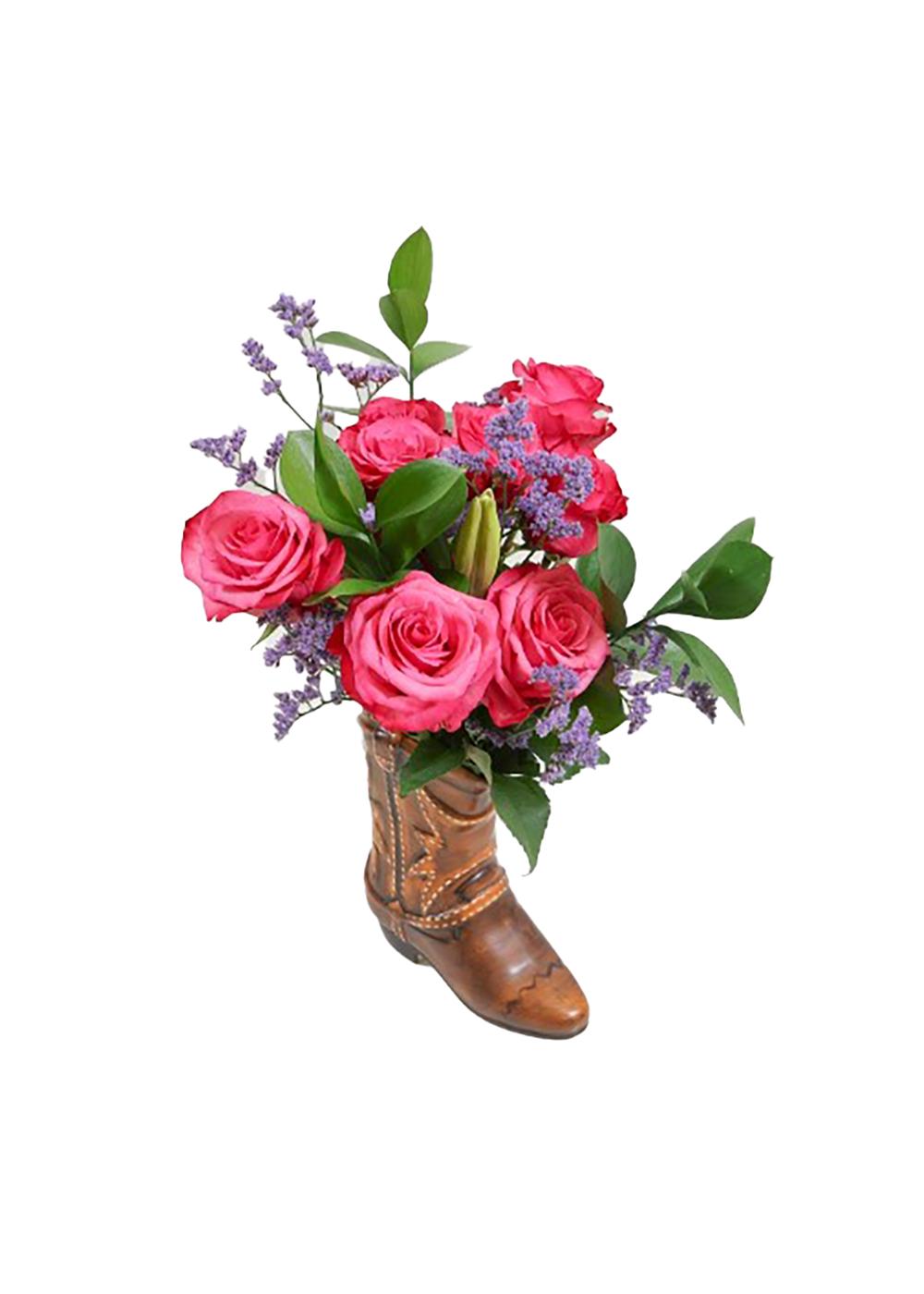 BLOOMS by H-E-B Kickin It Up Boot Flower Arrangement - Shop Flowers ...