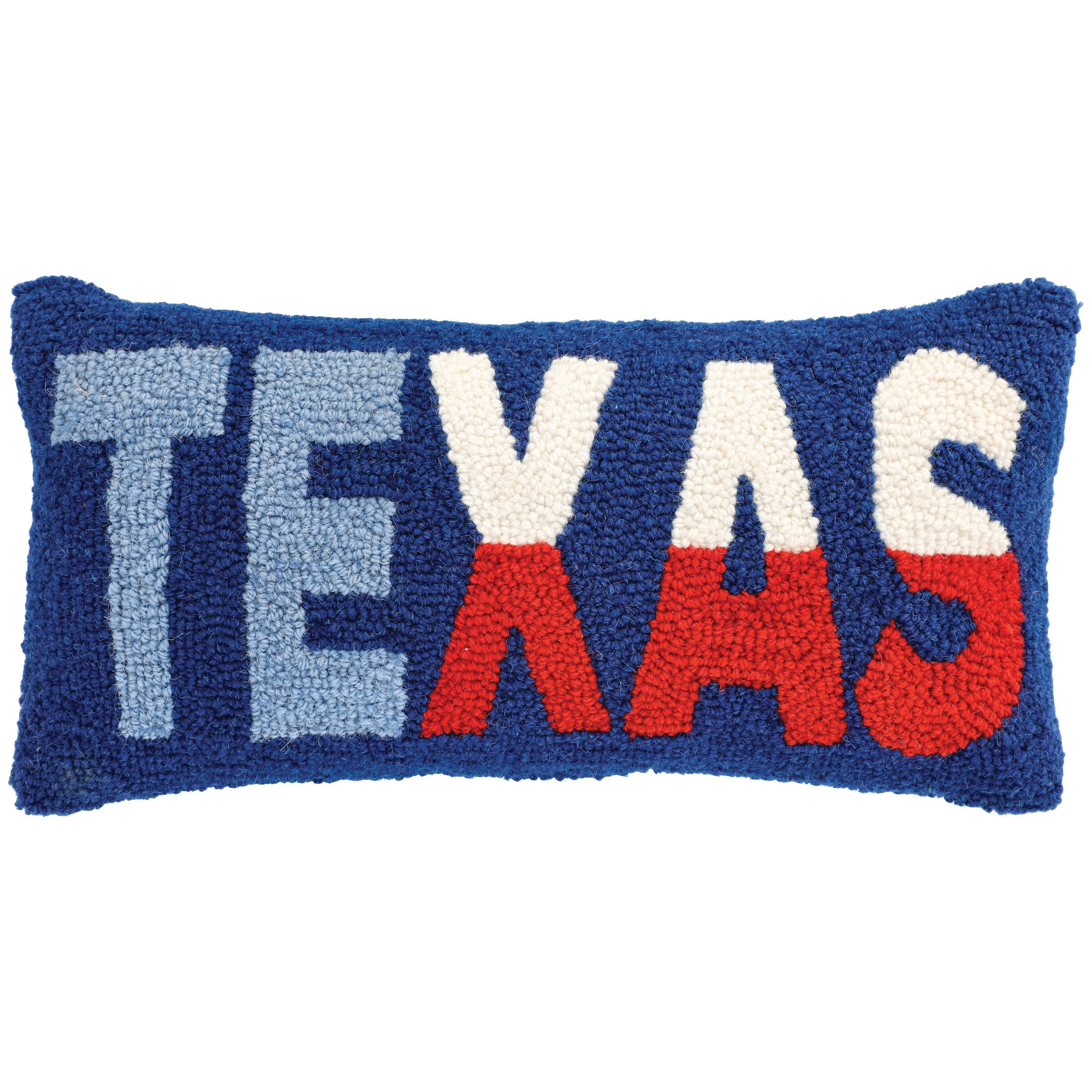 Texas Proud Texas Hook Wool Toss Pillow - Shop Pillows at H-E-B