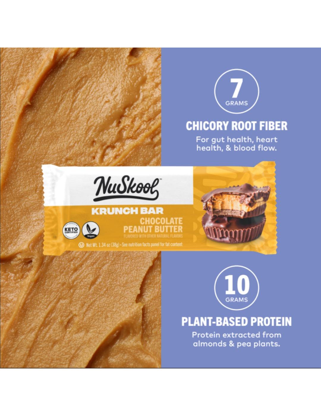 Nuskool Chocolate Peanut Butter Krunch Bar - Shop Granola & snack bars ...