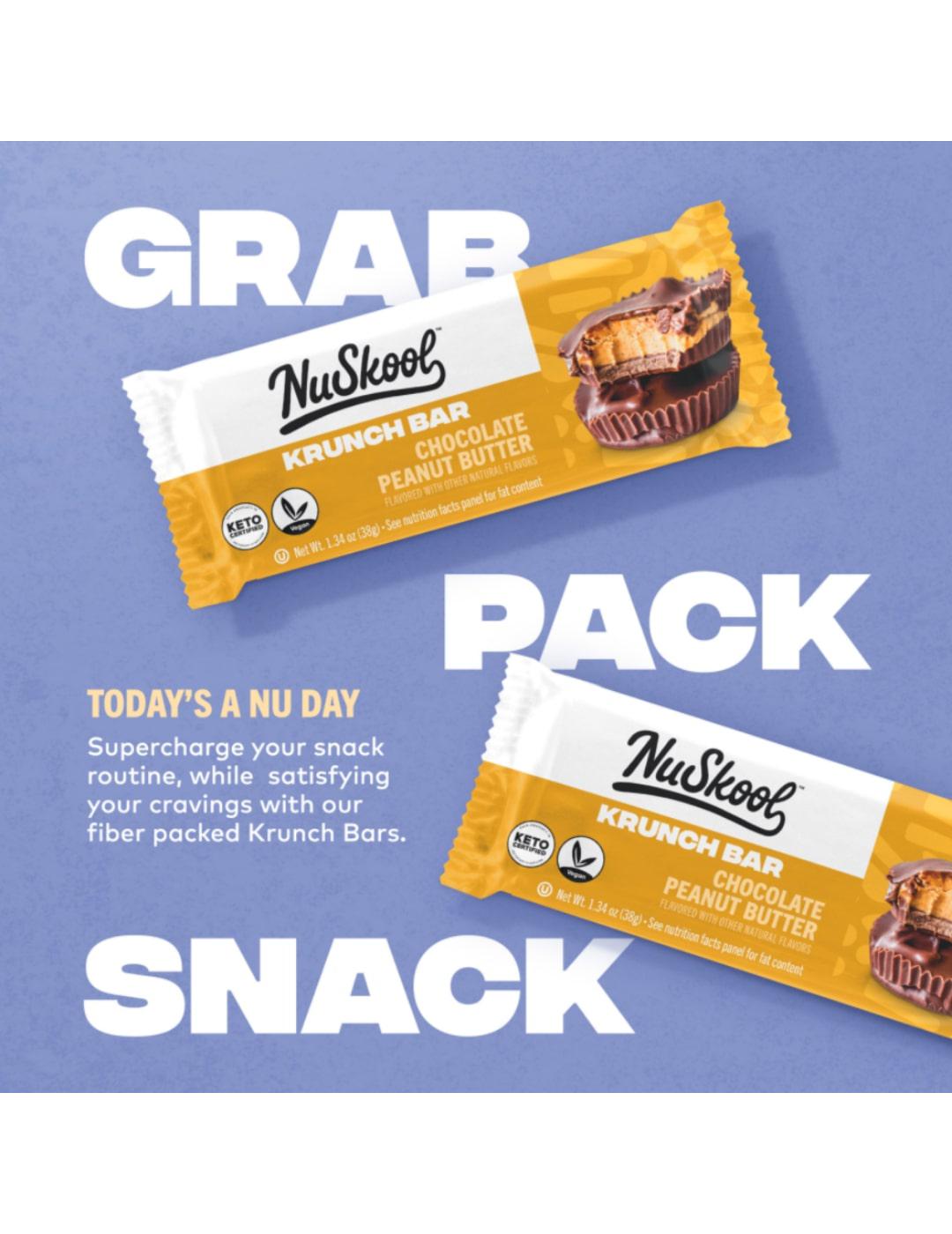 Nuskool Chocolate Peanut Butter Krunch Bar - Shop Granola & snack bars ...