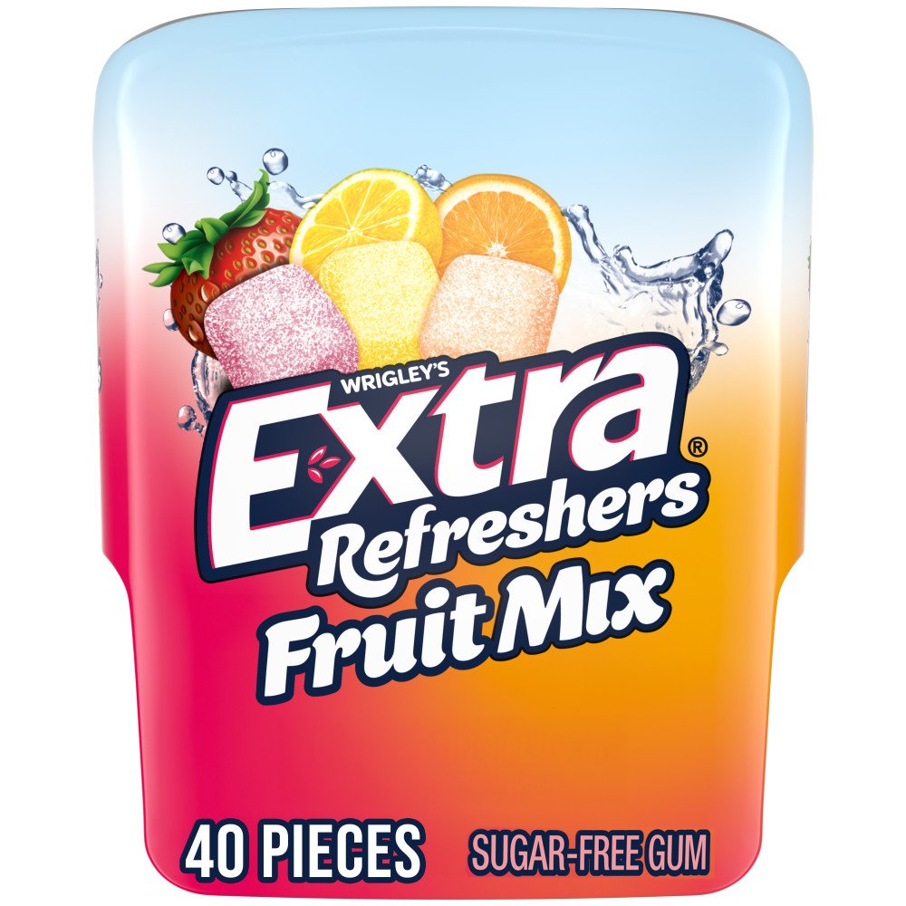 Extra Refreshers Fruit Mix Sugar Free Chewing Gum - Shop Gum & mints at ...