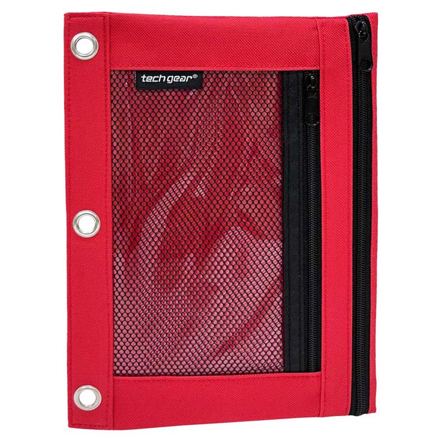 Tech Gear 2 Pocket Binder Pouch - Red - Shop Pencil cases at H-E-B