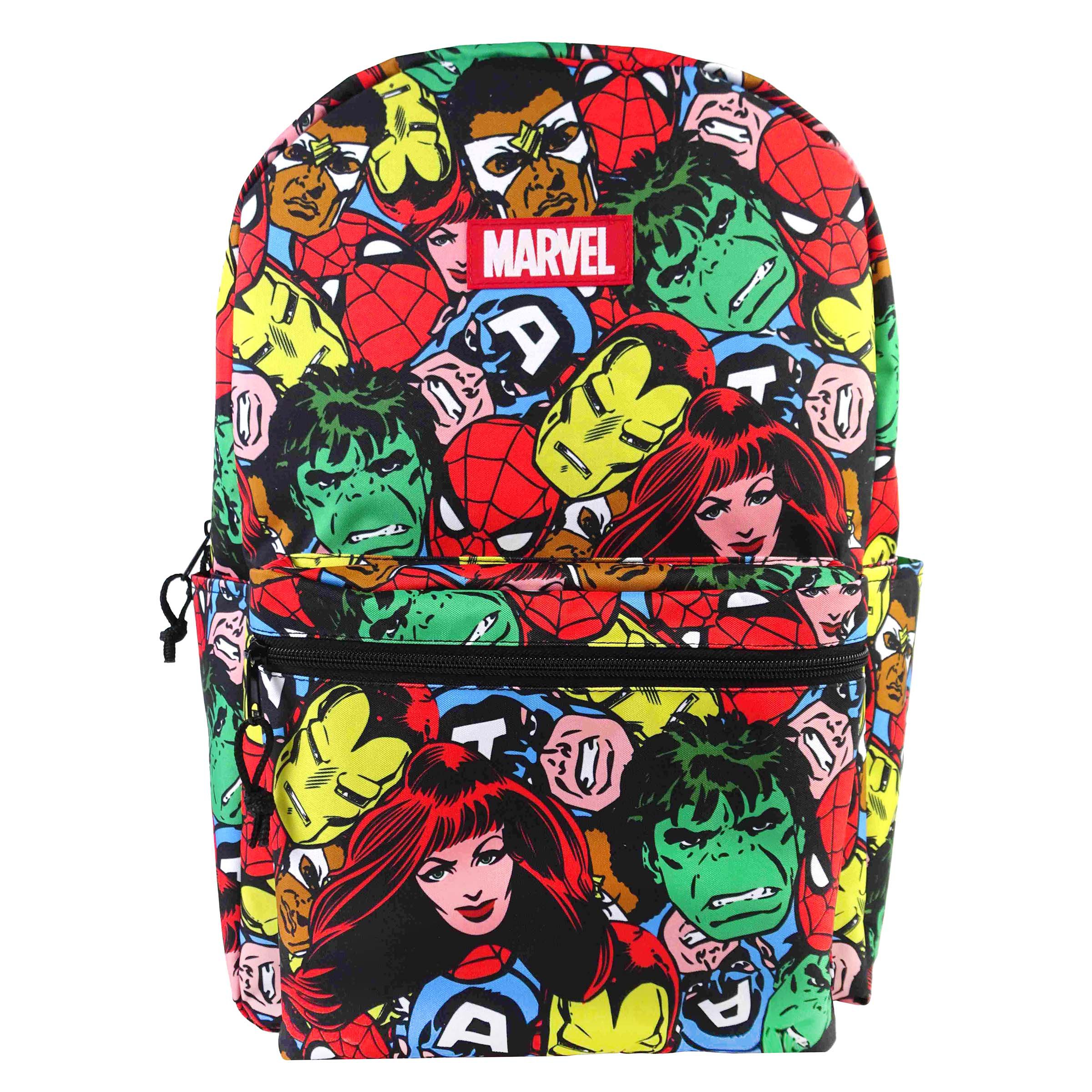 Bioworld Marvel Avenger Face All Over Print Backpack - Shop Backpacks ...