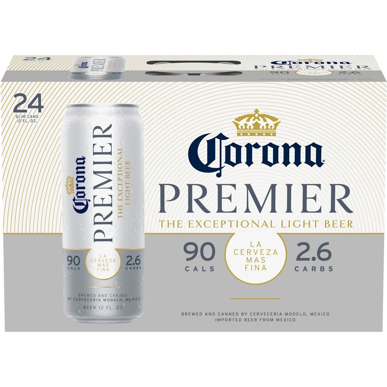 Corona Premier Mexican Lager Import Light Beer 12 oz Cans, 24 pk - Shop Beer at H-E-B