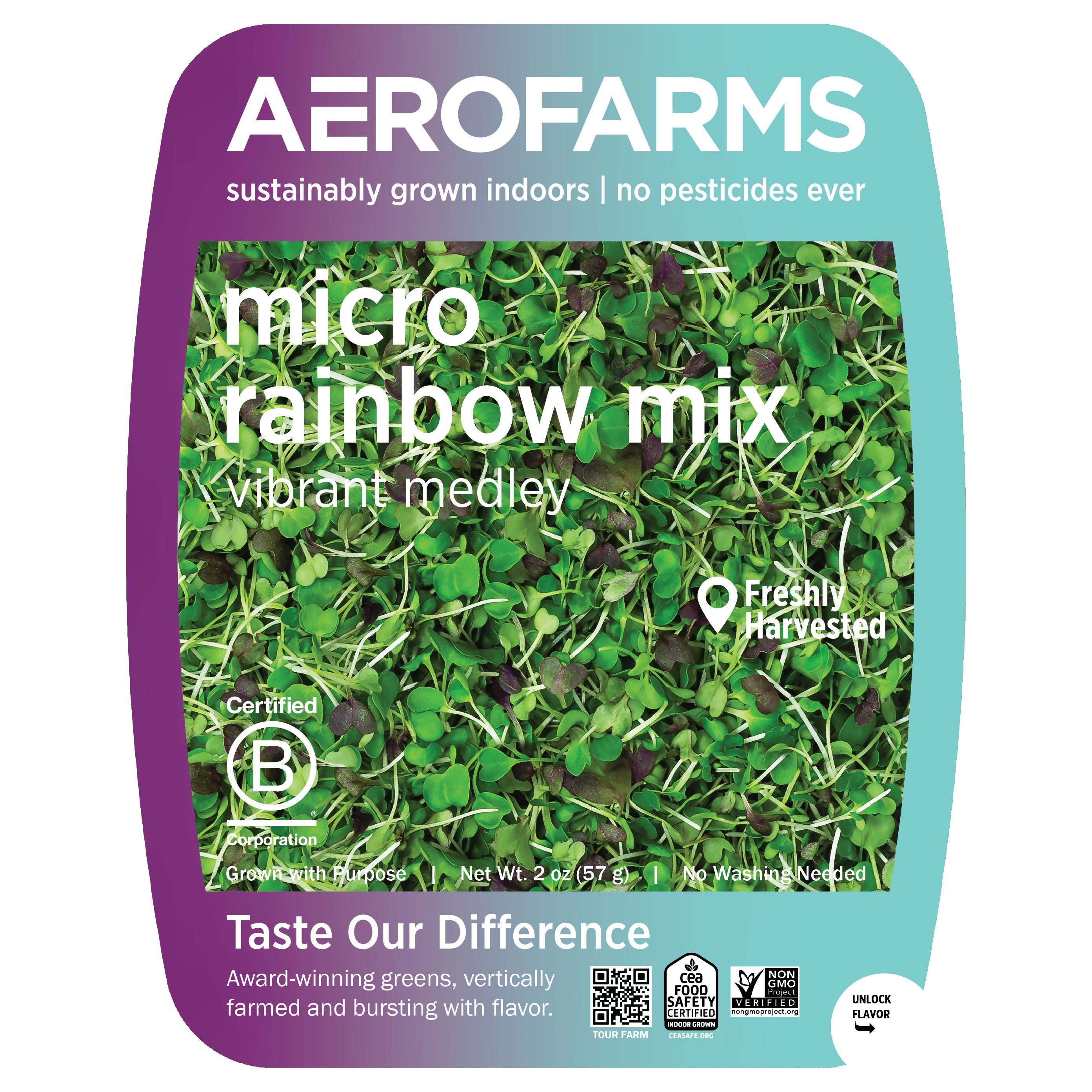 AeroFarms Fresh Micro Rainbow Greens Mix - Shop Lettuce & leafy greens ...