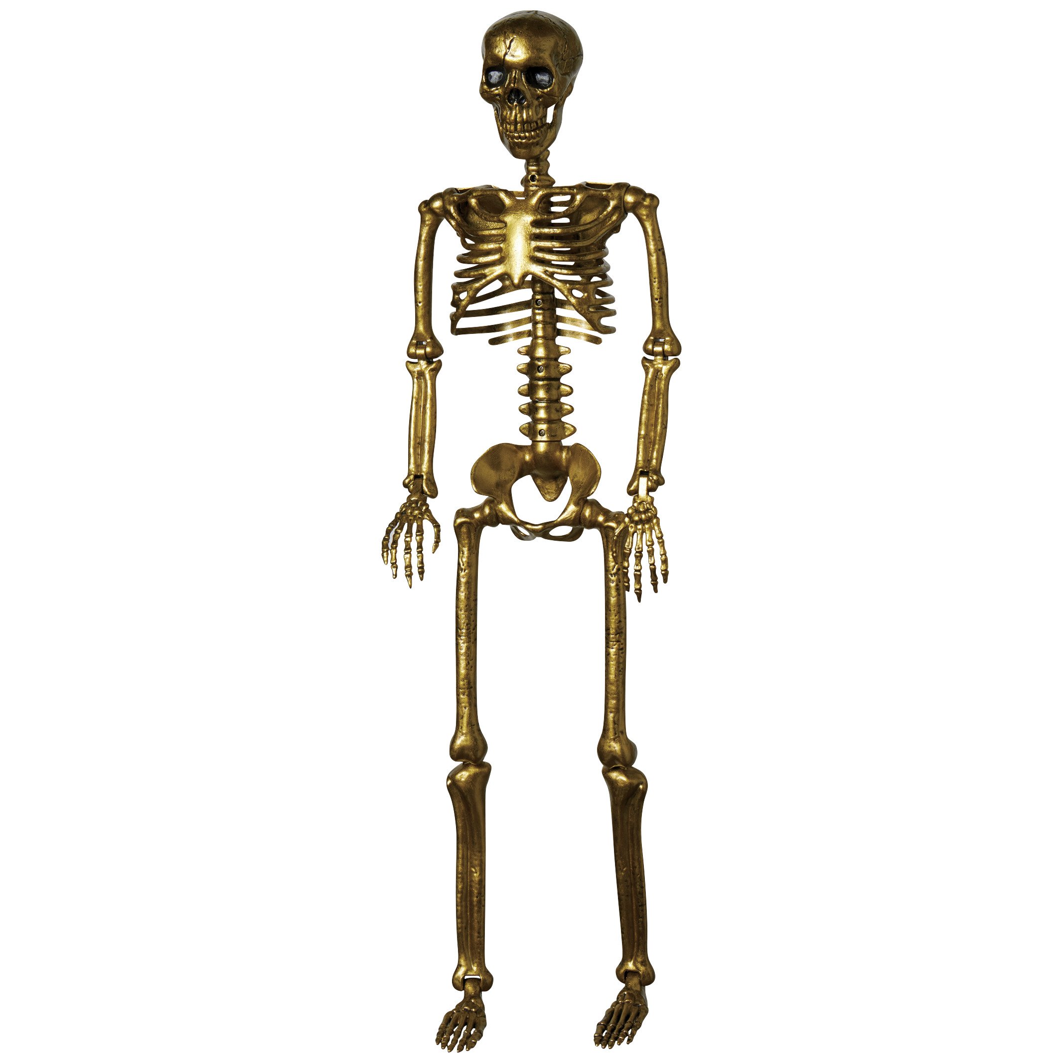 Seasons Posable Skeleton Halloween Decor - Gold - Shop Seasonal decor ...
