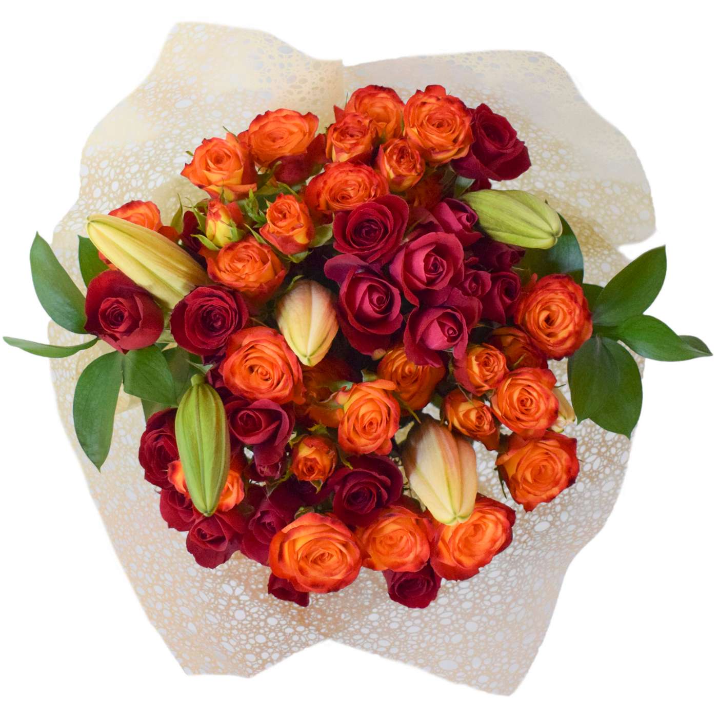 BLOOMS by H-E-B Spray Rose and Lily Floral Bouquet - Shop Flowers ...