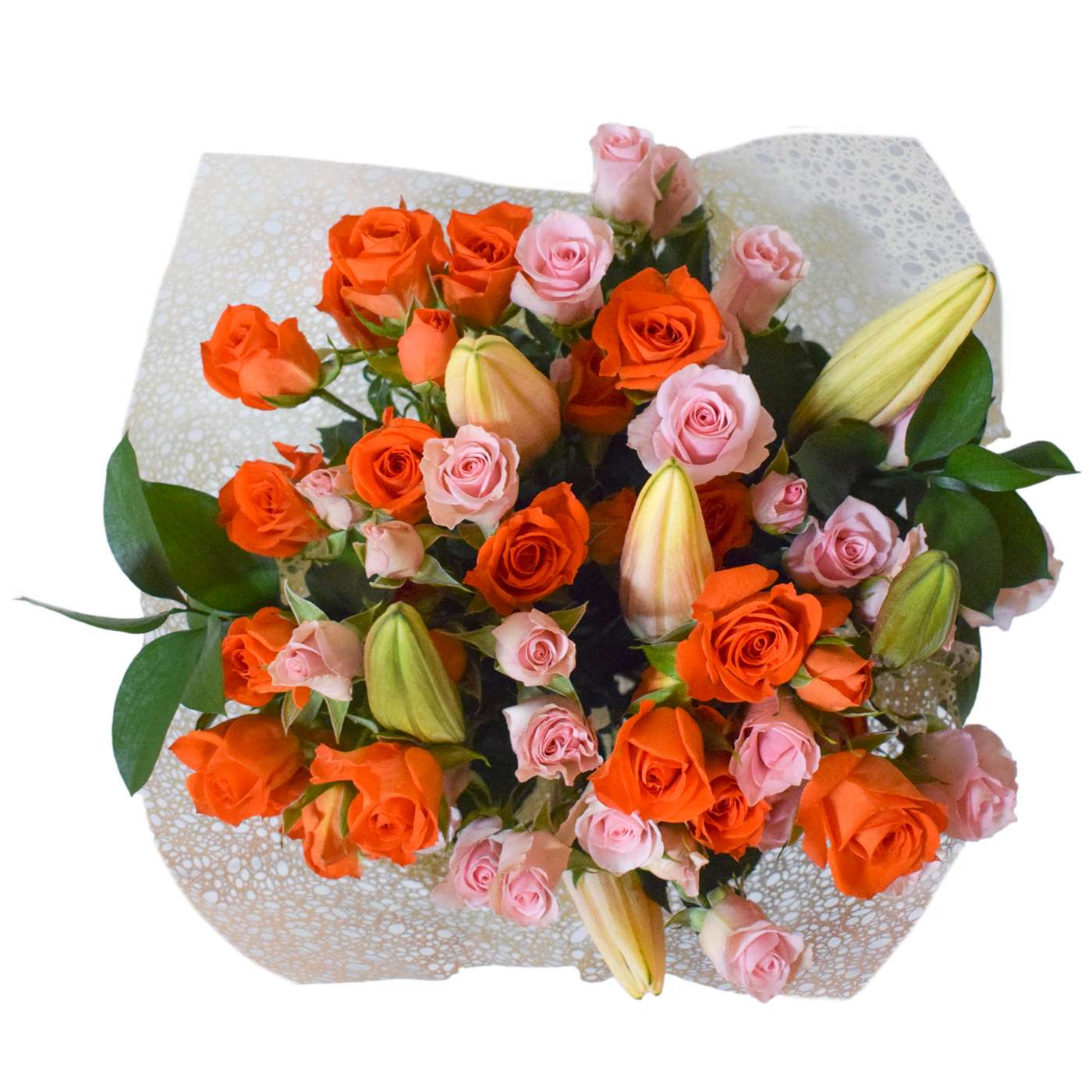 BLOOMS by H-E-B Spray Rose and Lily Floral Bouquet - Shop Flowers ...