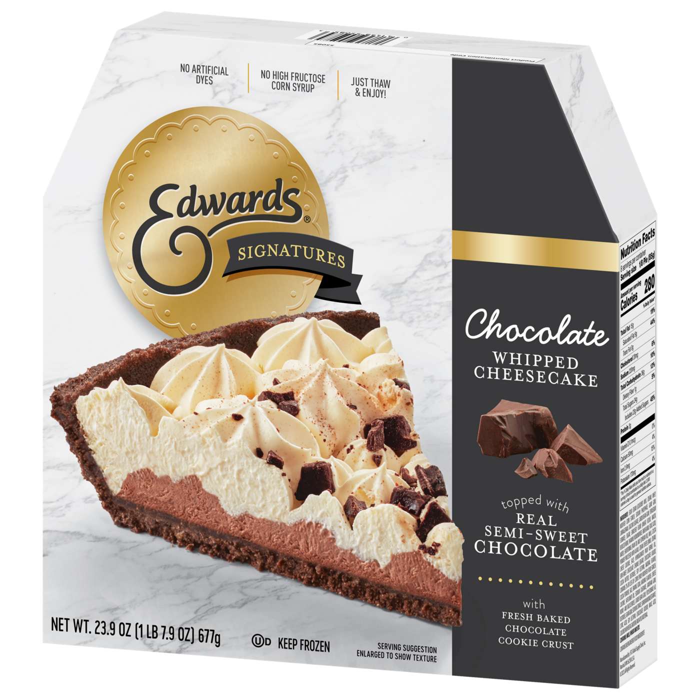 Edwards Signature Desserts Frozen Whipped Chocolate Cheesecake - Shop ...