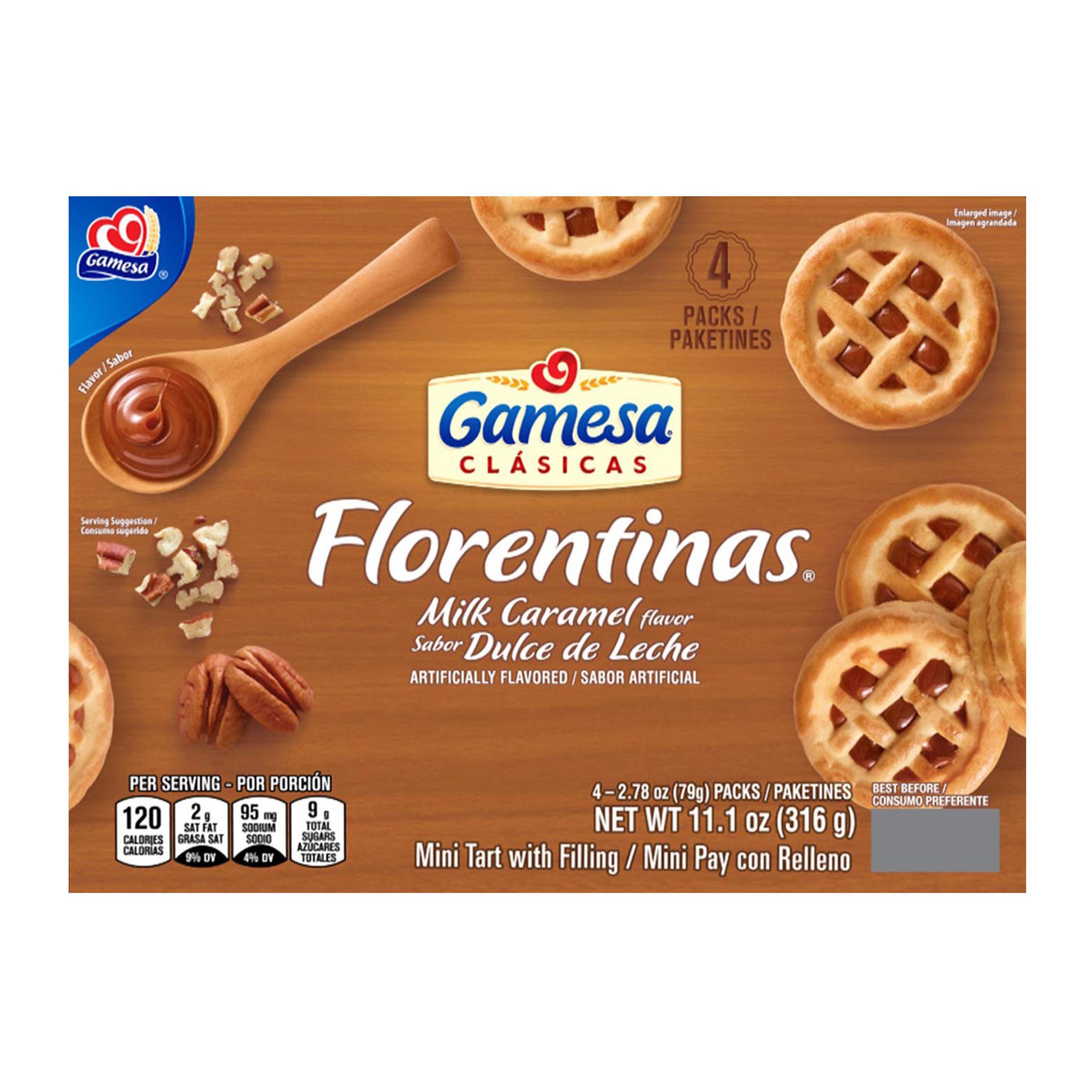 Gamesa Florentinas Florentinas Dulce De Leche Milk Caramel Mini Tarts ...