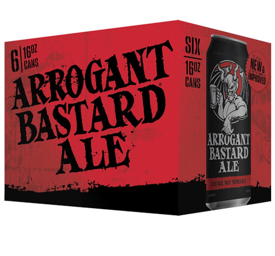 Stone Arrogant Bastard Ale Craft Beer 6 pk Cans - Shop Beer at H-E-B