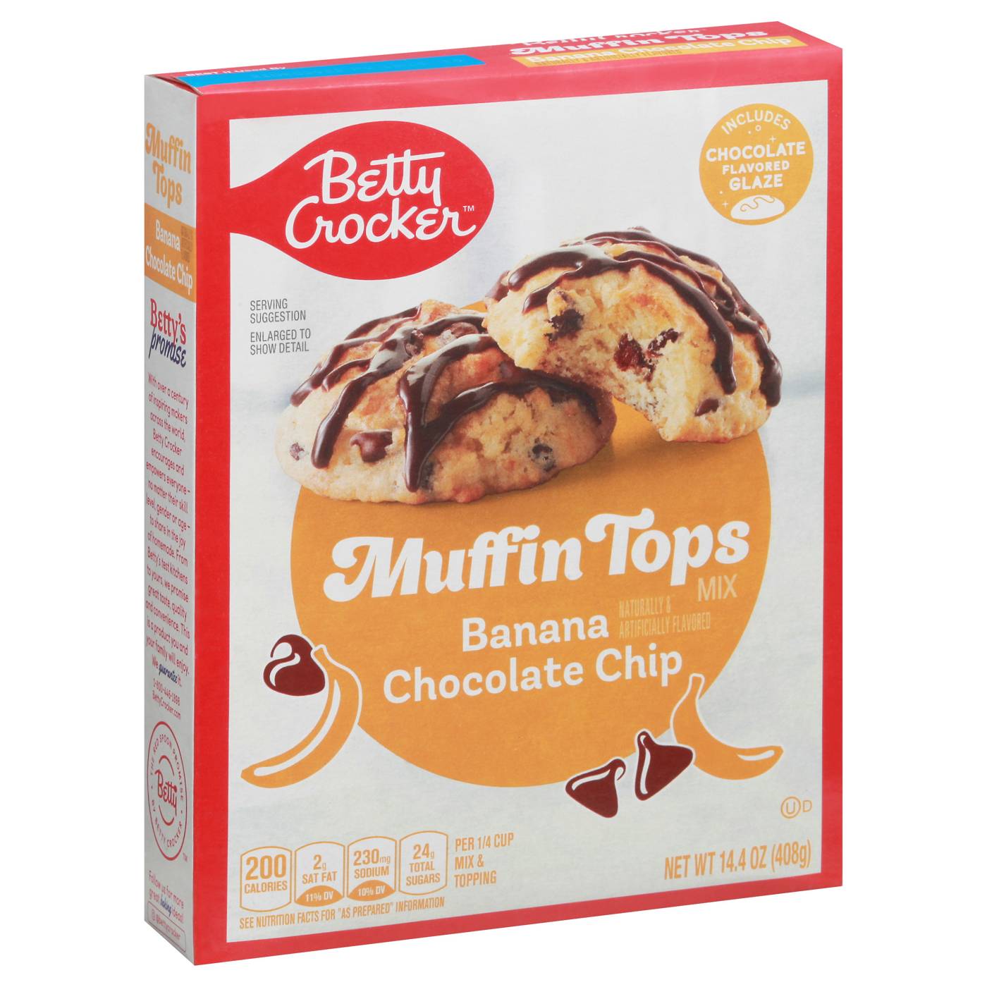 Betty Crocker Banana Chocolate Chip Muffin Tops Mix - Shop Baking mixes ...