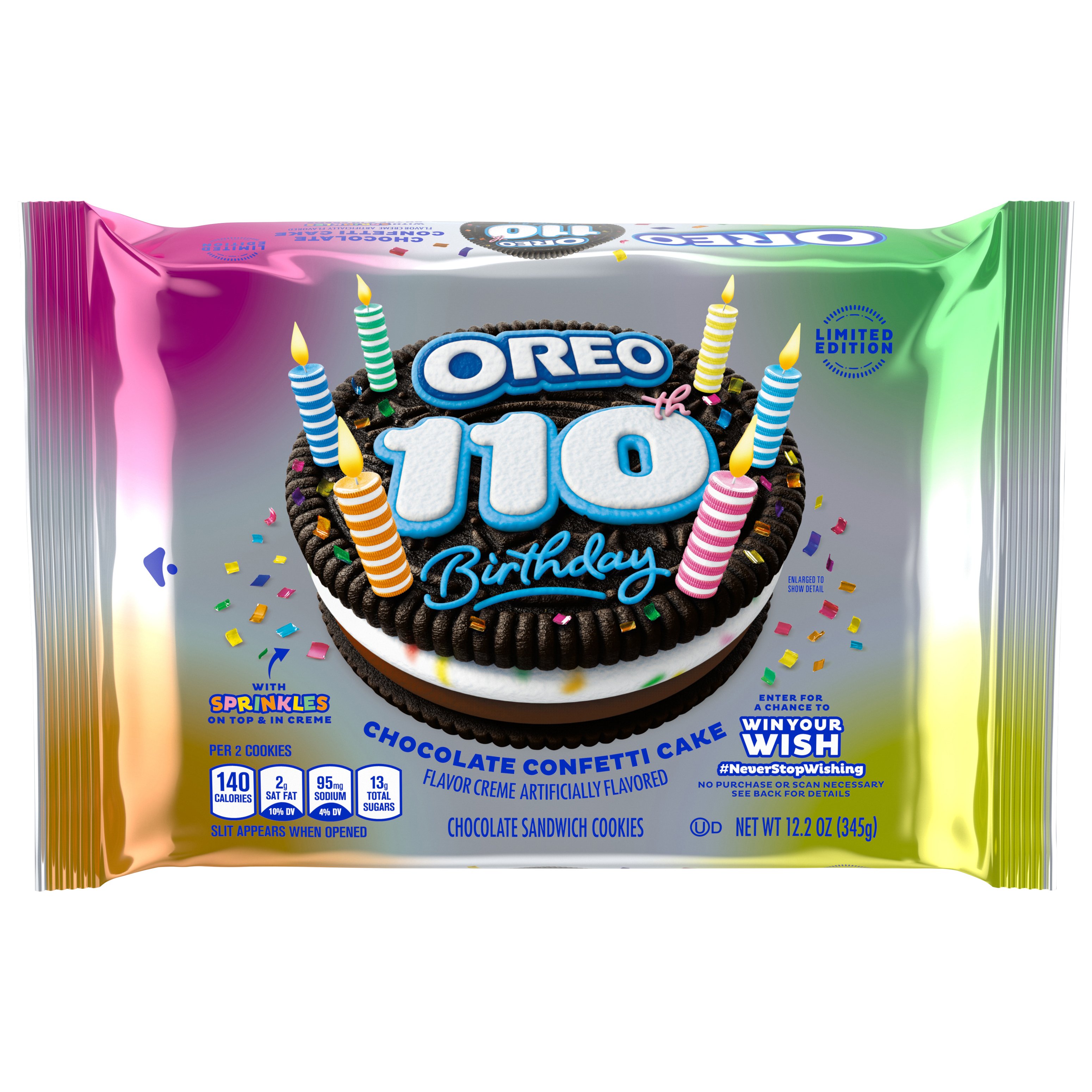 Nabisco Oreo Chocolate Confetti Cake Sandwich Cookies - Shop Cookies at ...