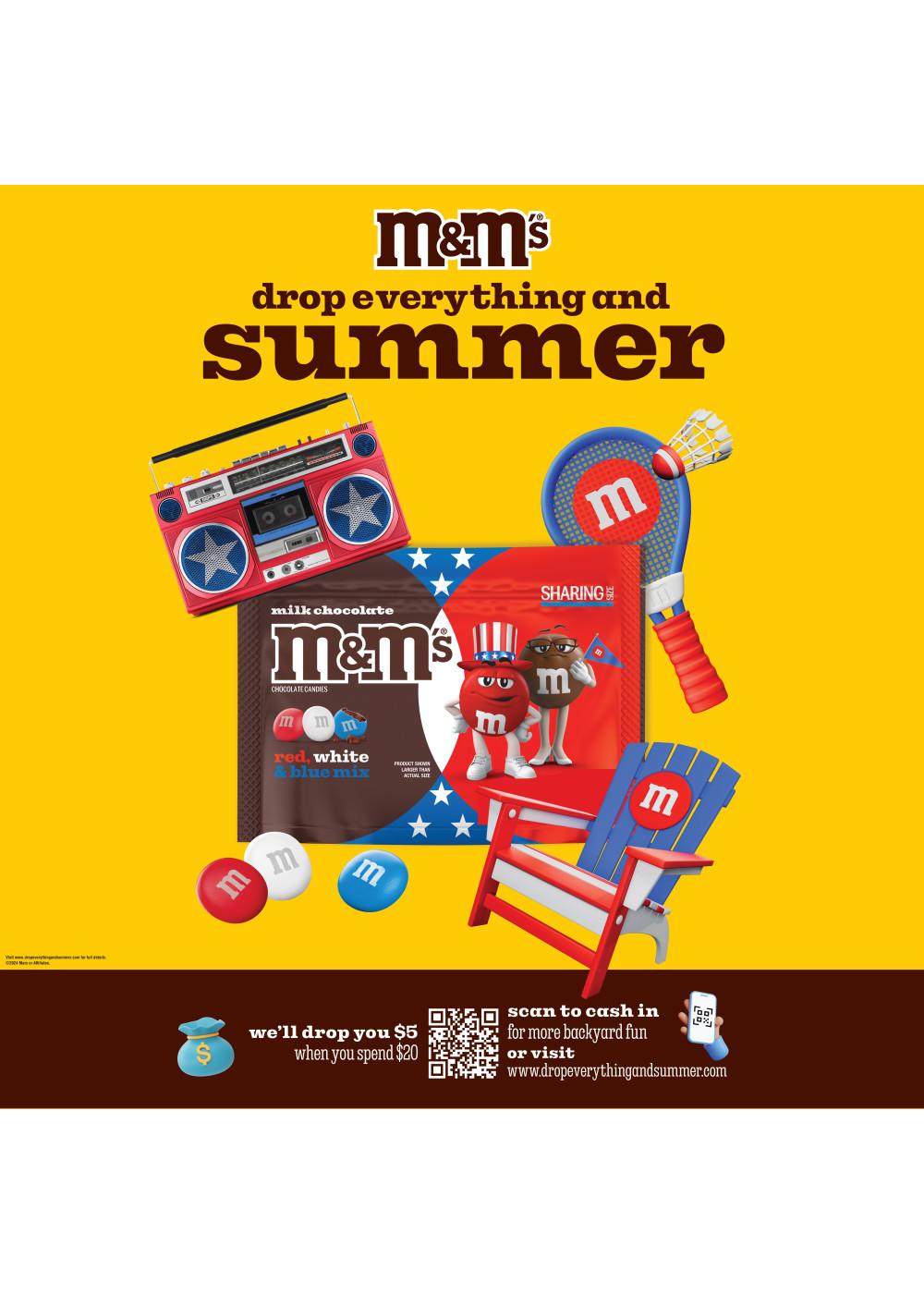 M&M'S Peanut Butter Milk Chocolate Red White & Blue Summer Candy ...