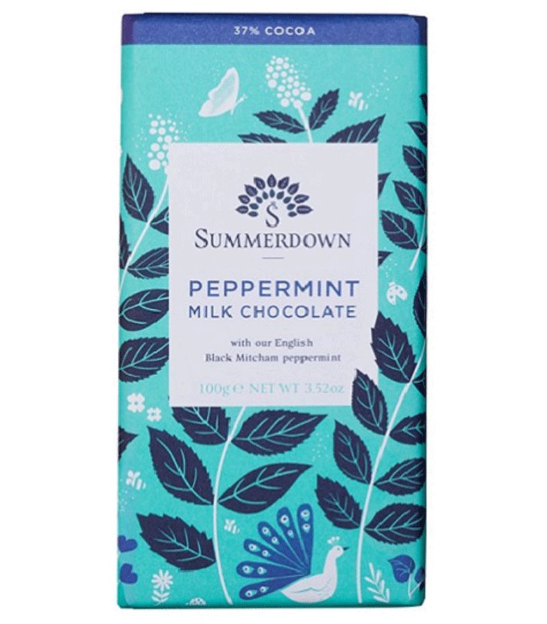 Summerdown Peppermint Milk Chocolate Bar, 100 g | Central Market ...