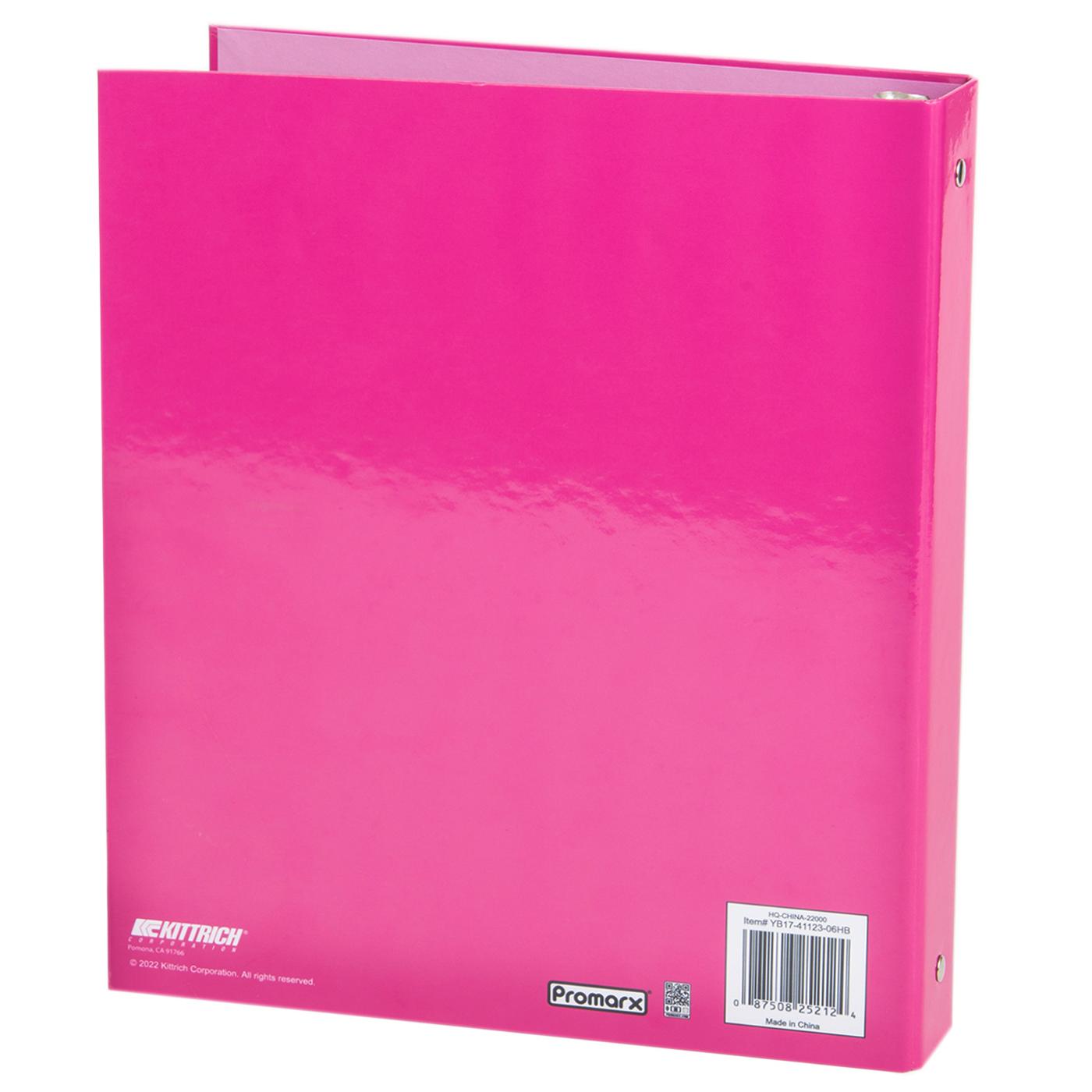 Kittrich 3 Ring Fashion Binder-Pink Neon - Shop Binders at H-E-B