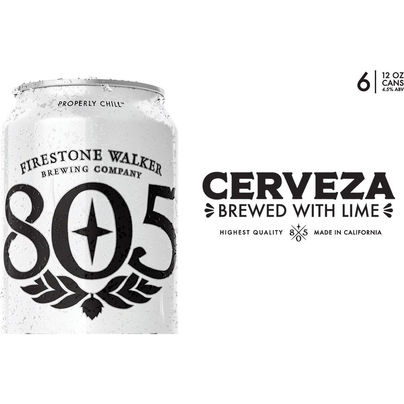Firestone Walker 805 Cerveza Craft Beer 6 pk Cans - Shop Beer at H-E-B