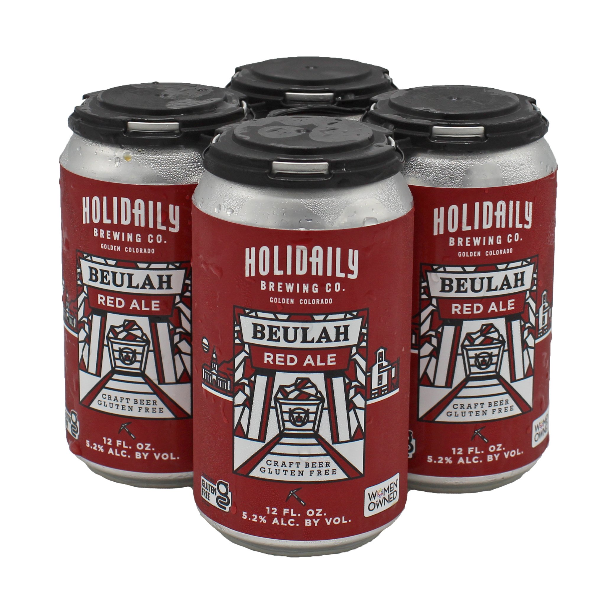 Holidaily Brewing Co. Beulah Red Ale Craft Beer 4 pk Cans, 12 oz ...