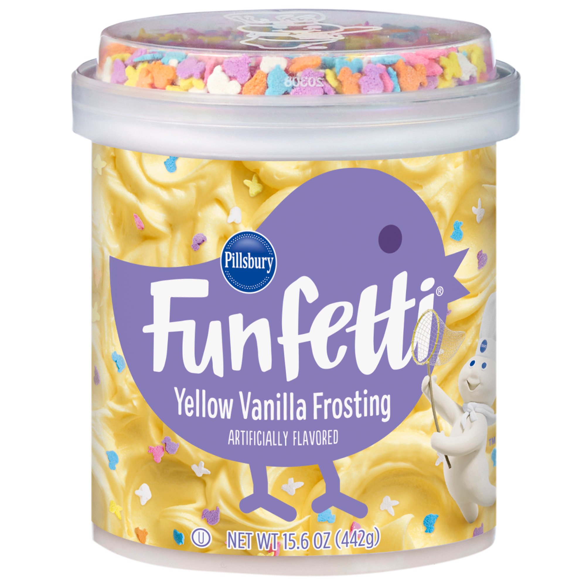 Pillsbury Funfetti Spring Yellow Vanilla Frosting - Shop Icing ...