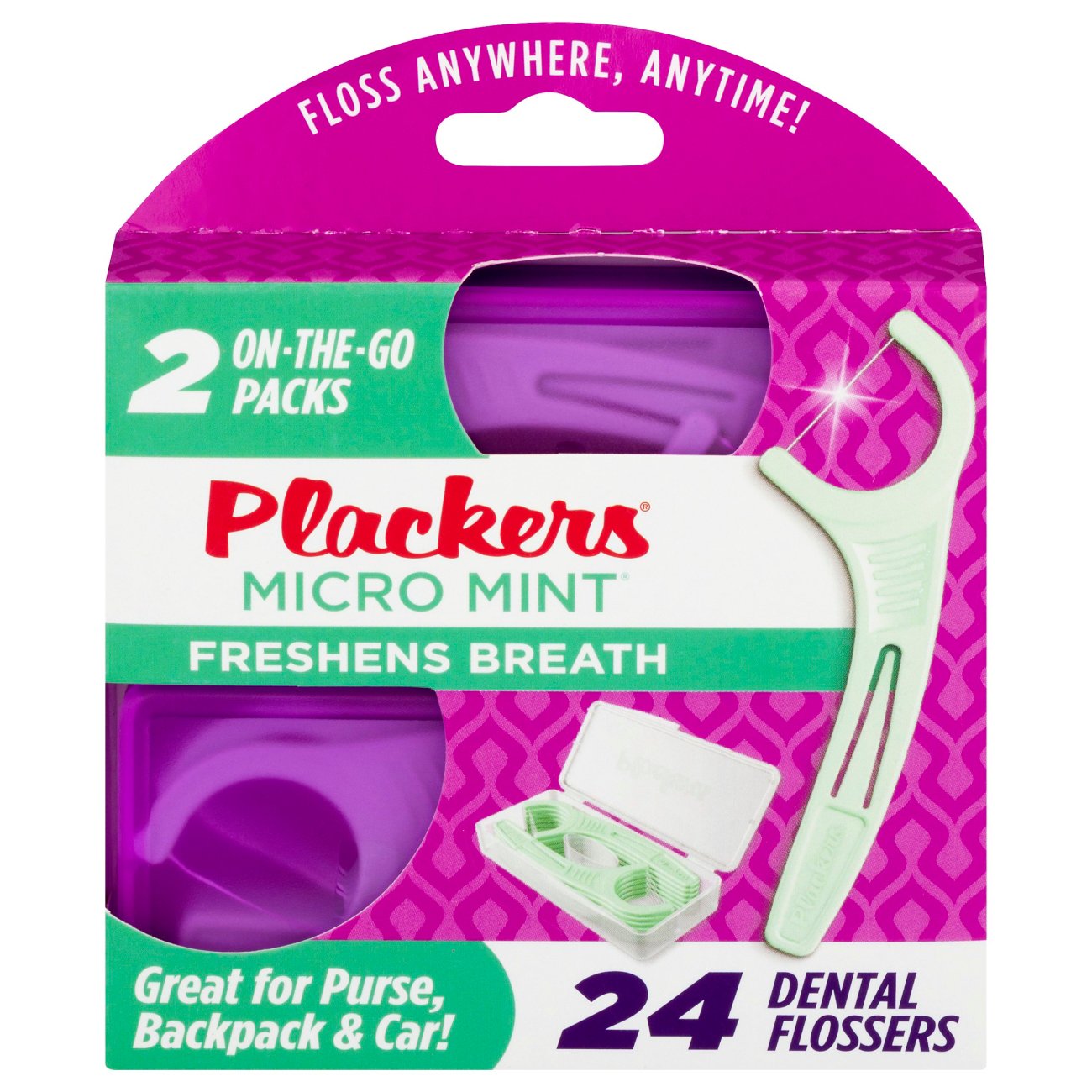 Plackers Micro Mint Dental Flossers 2 On the Go Packs - Shop Oral ...